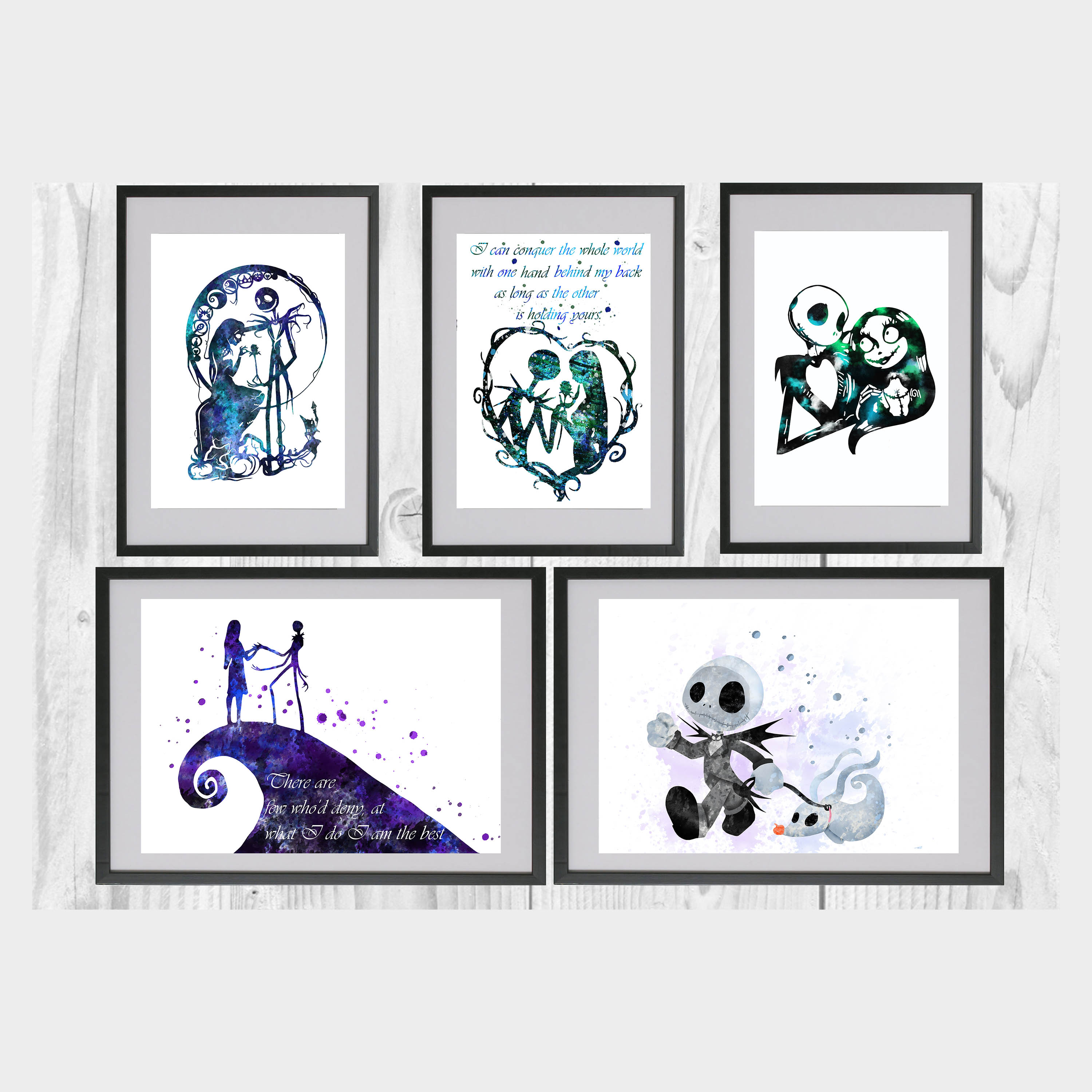 Nightmare Before Christmas Set Art Print Digital Files nurse | Inspire ...