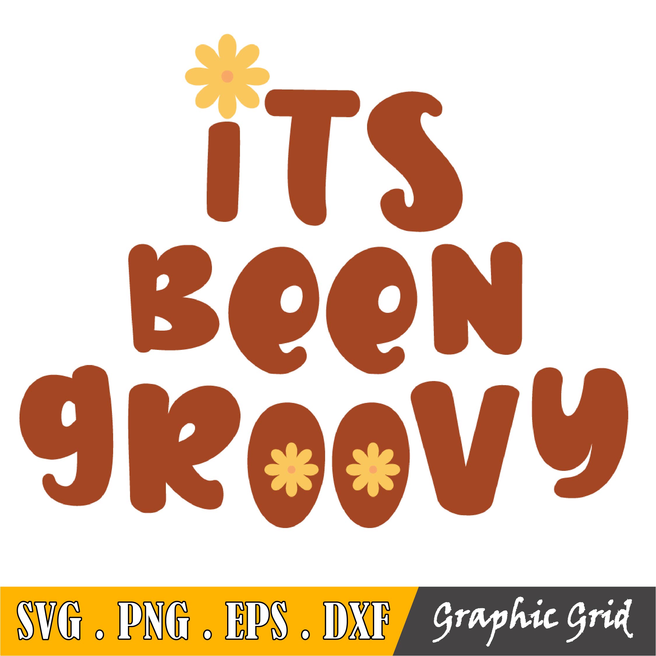 It's Been Groovy, Full Color SVG, It's Been Groovy SVG Decal | Inspire ...