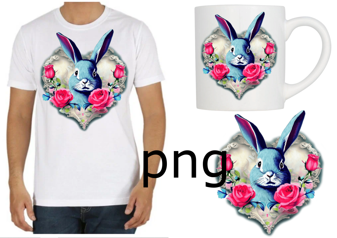 Sublimation of a beautiful rabbit on the background of the h | Inspire ...
