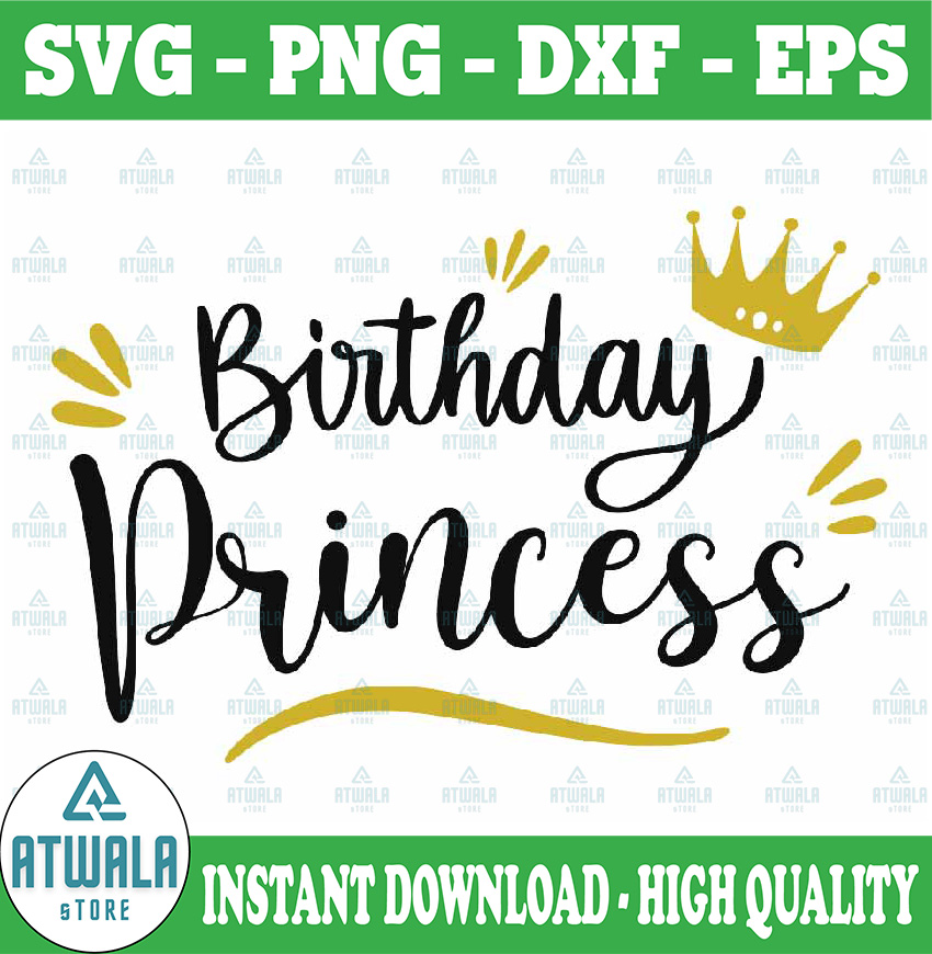 Birthday Princess Svg, Birthday Girl Svg, Birthday svg and p - Inspire ...