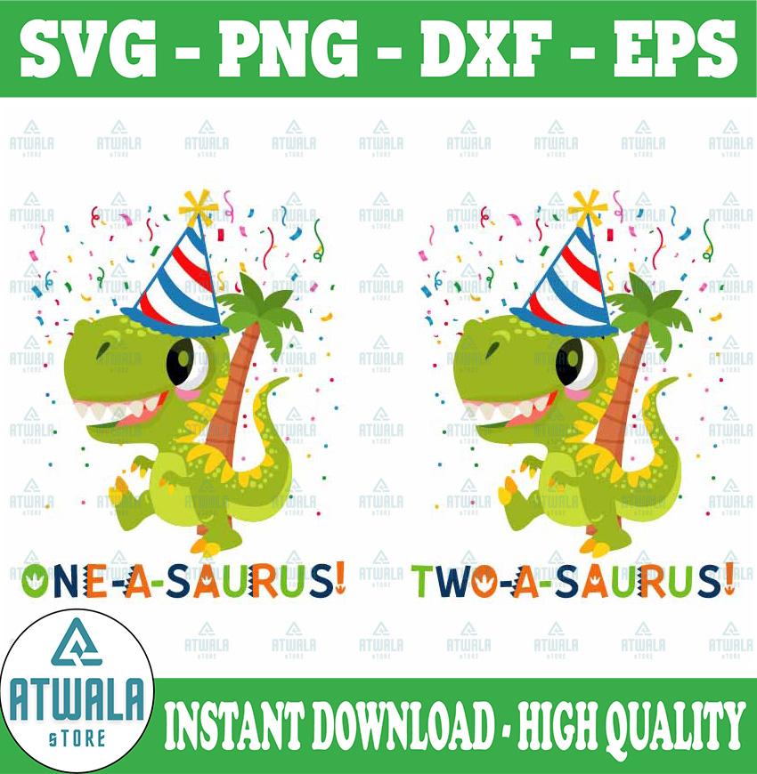 One-a-saurus PNG Printable File, Dino 1 Png, Dinosaur First | Inspire ...