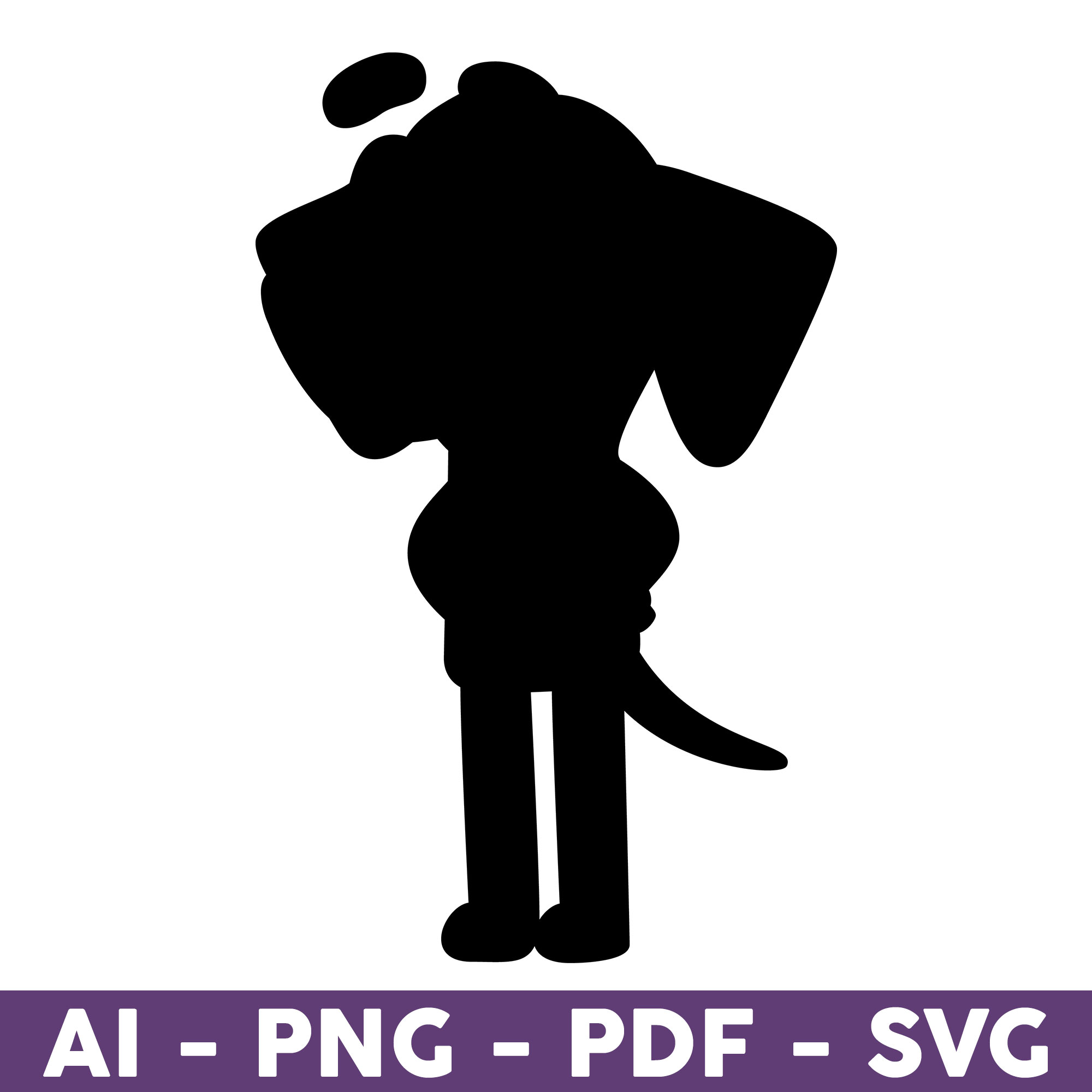 Chloe Silhouett Svg, Chloe Bluey Friends Svg, Bluey Svg, Dog - Inspire ...