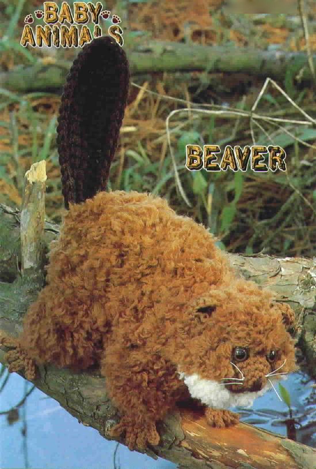 Beaver Crochet pattern Baby Animal pattern - Vintage pattern | Inspire ...