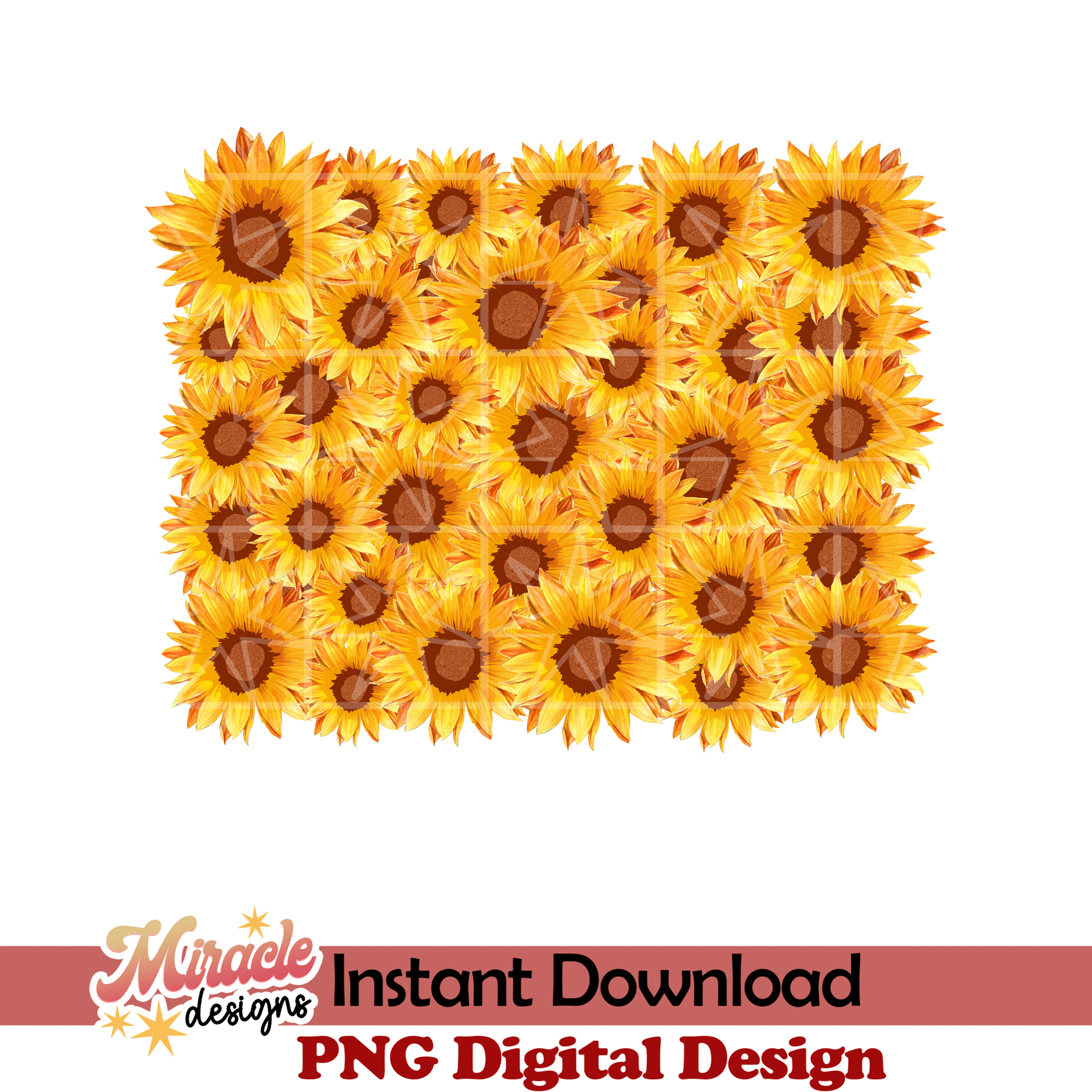 Sunflower background sublimation - Inspire Uplift