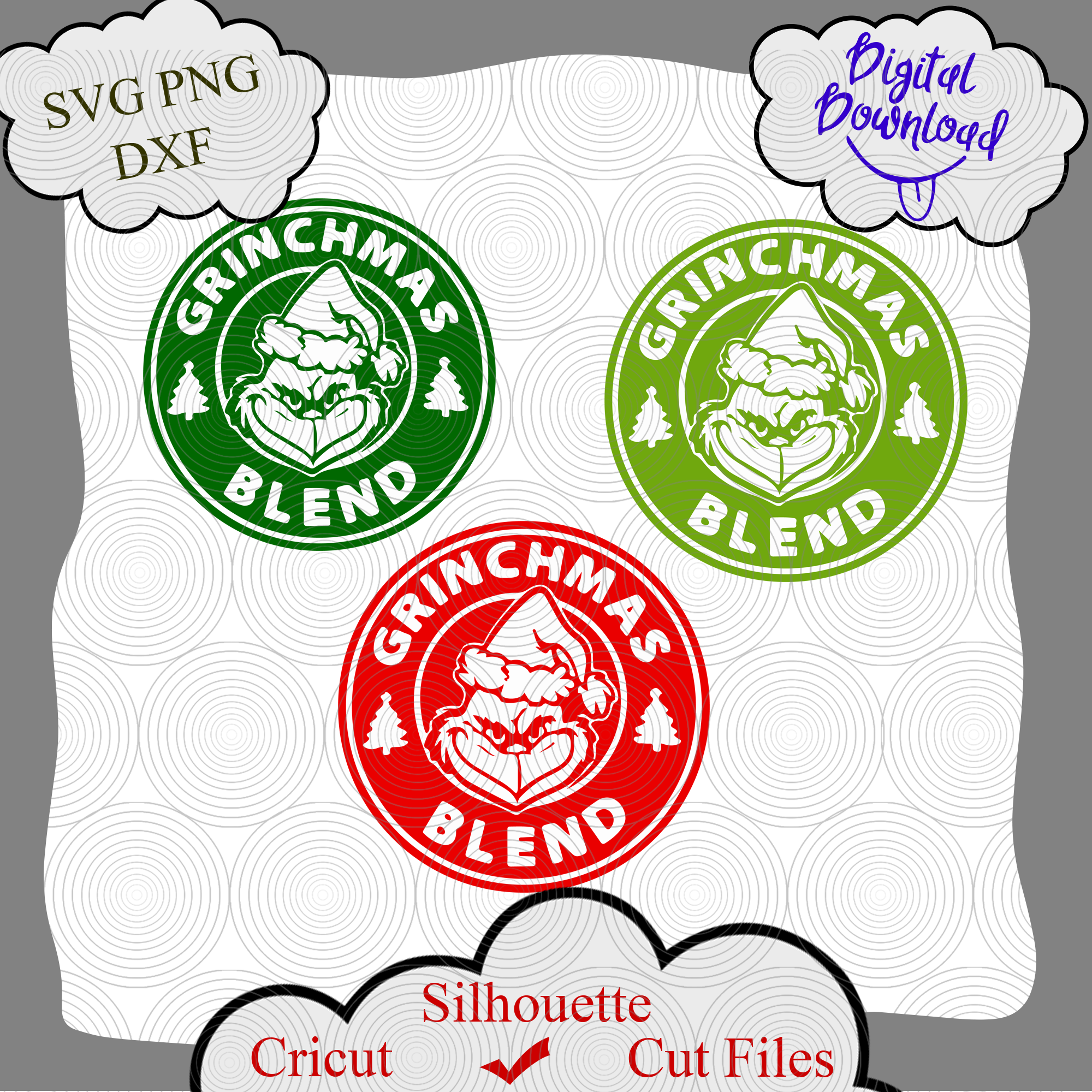 Grinchmas blend svg, grinch cut file, grinch quotes, svg gri - Inspire ...