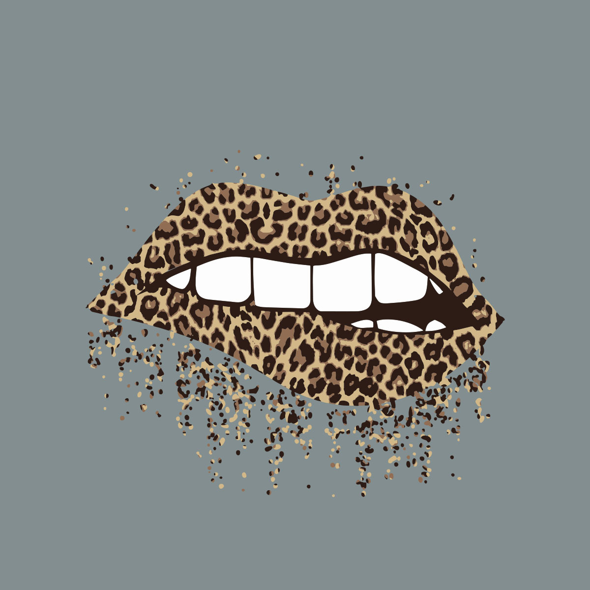 Leopard Lips Dripping Biting Lip Svg, Mothers Day Svg, Mom S | Inspire ...