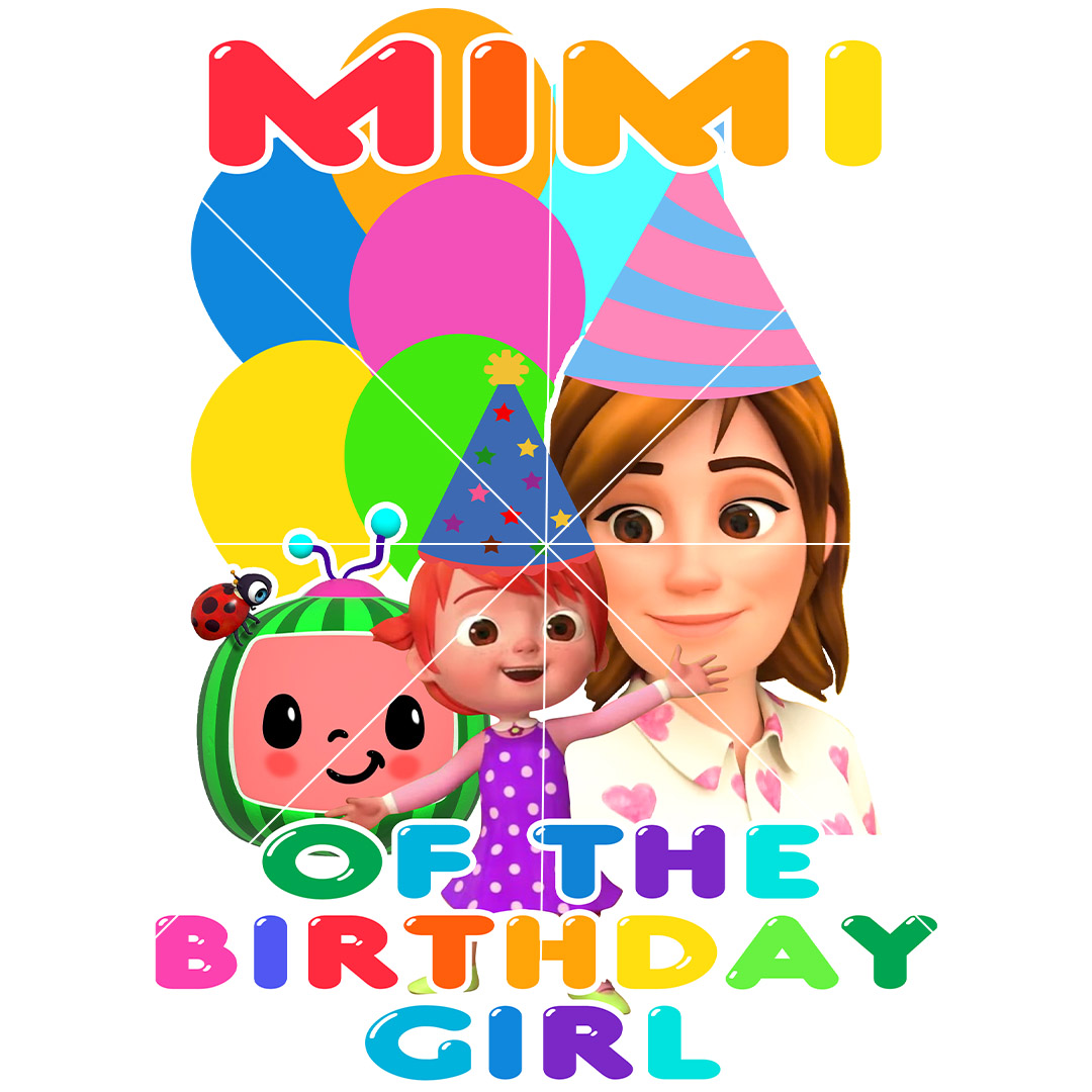 COCOMELON MIMI OF THE BIRTHDAY GIRL PNG SUBLIMATION DIGITAL | Inspire ...
