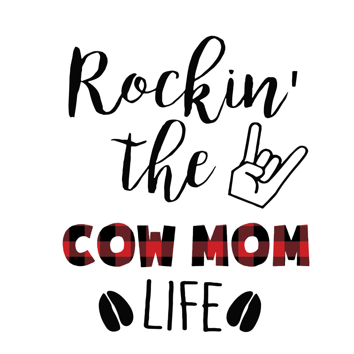 Rockin The Cow Mom Life Svg, Mothers Day Svg, Mom Svg, Cow M - Inspire ...