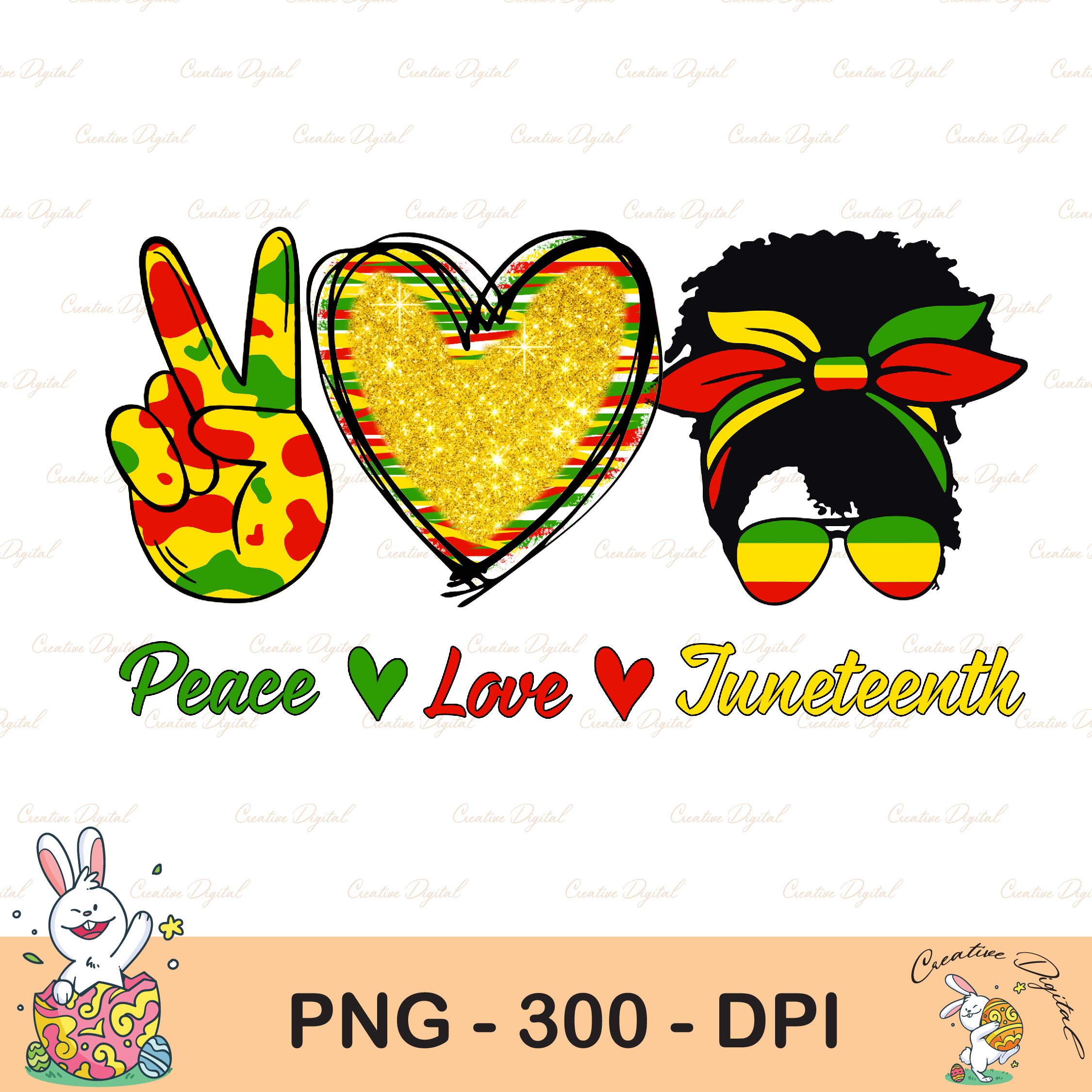 Peace Love Juneteenth Sublimation png, Juneteenth Png Peace | Inspire ...