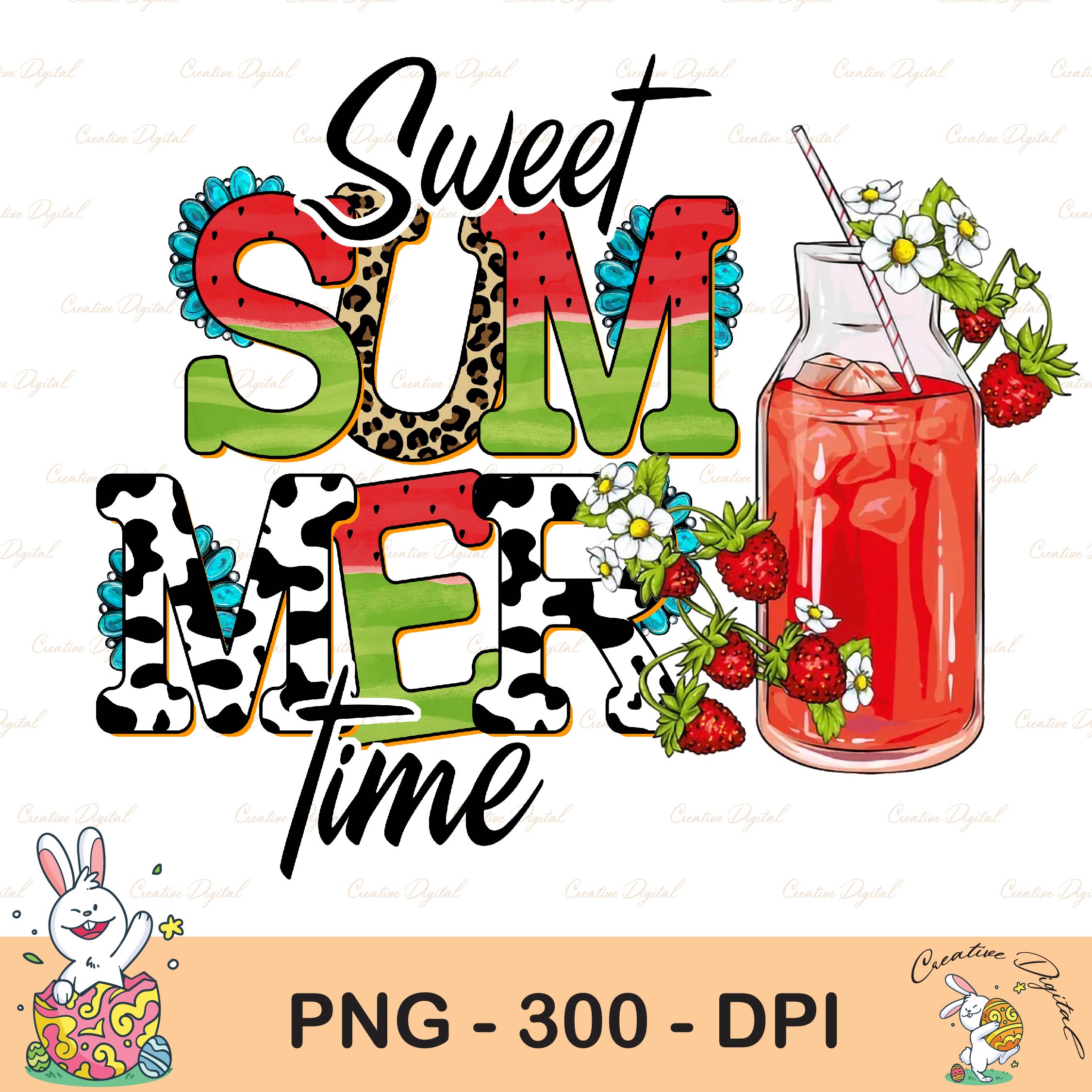 Sweet Summer Time PNG, Watermelon PNG , Sweet Tea Lemon Slic | Inspire ...