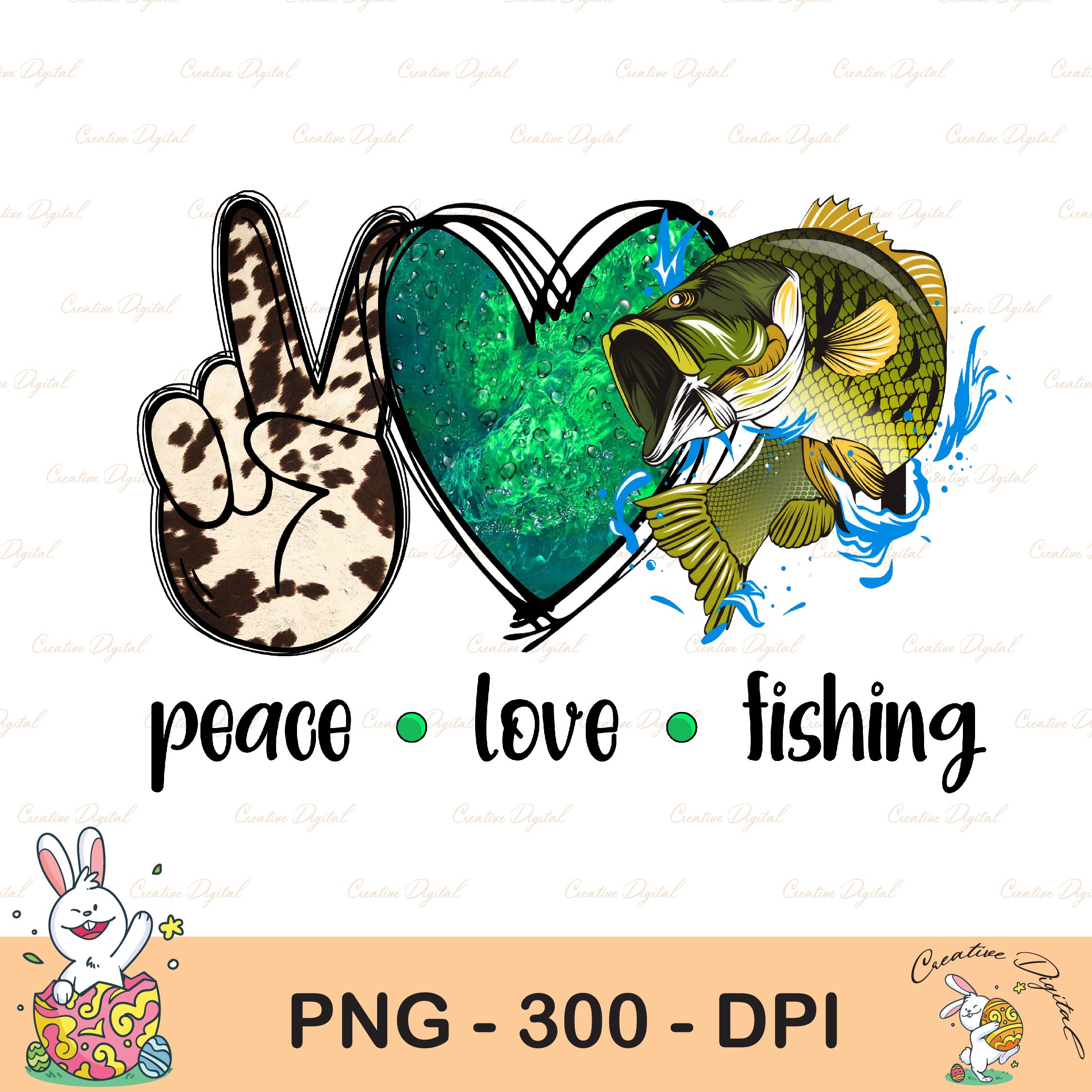 Peace Love Fishing PNG ,DIGITAL Download for sublimation , C | Inspire ...