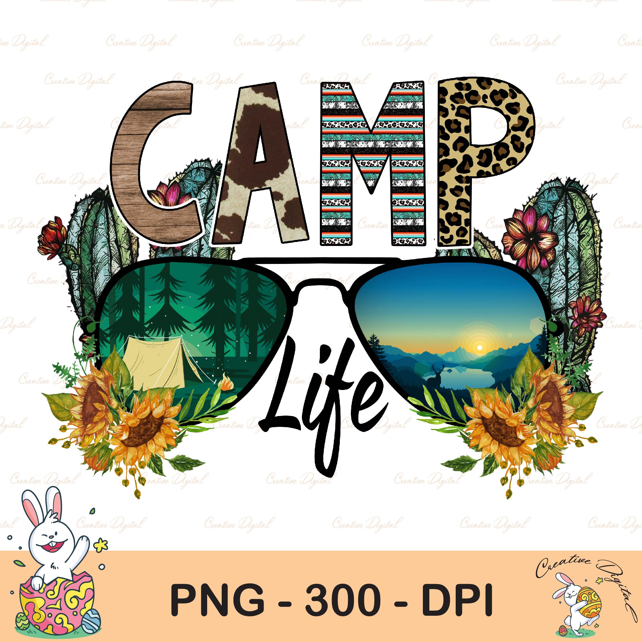 Camp Life PNG File, Camp PNG, Camping Design PNG, Leopard, G - Inspire ...