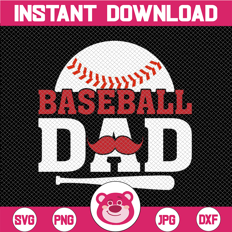 Baseball Dad SVG Files | Baseball Dad Cut Files | Baseball D | Inspire ...