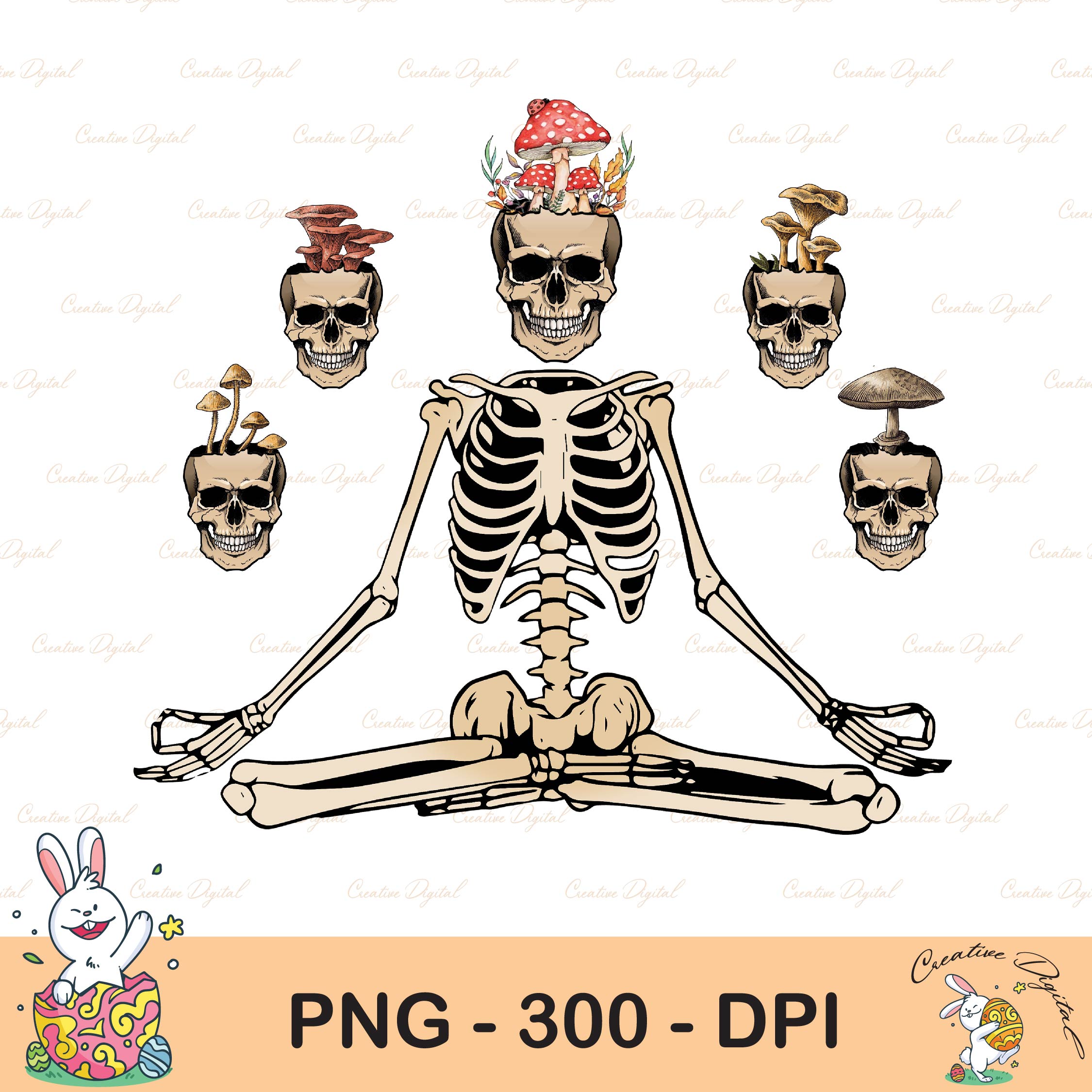 Meditation Skeleton PNG, Yoga PNG, Namaste PNG, Meditate Med | Inspire ...