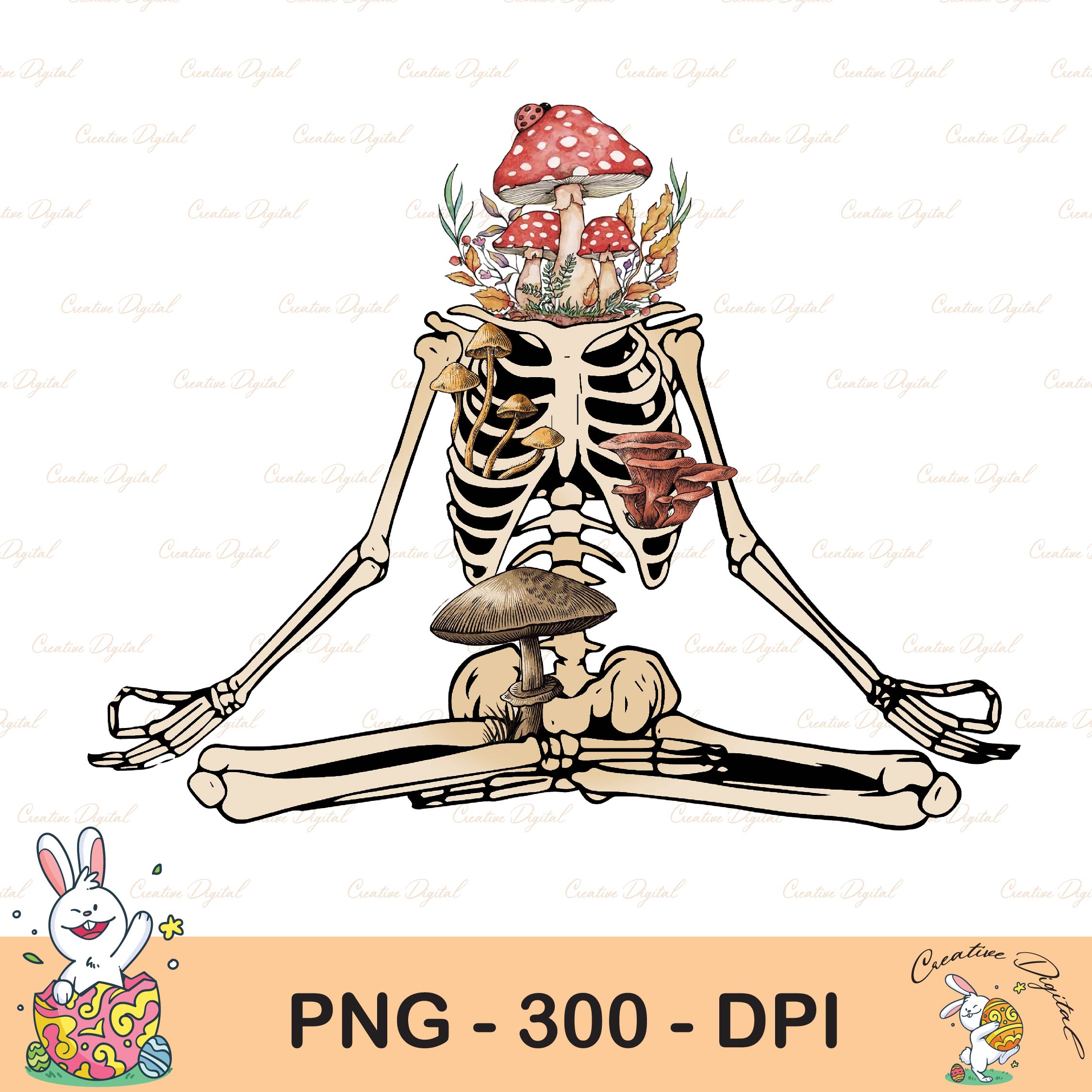Meditation Skeleton PNG, Yoga PNG, Namaste PNG, Meditate Med | Inspire ...