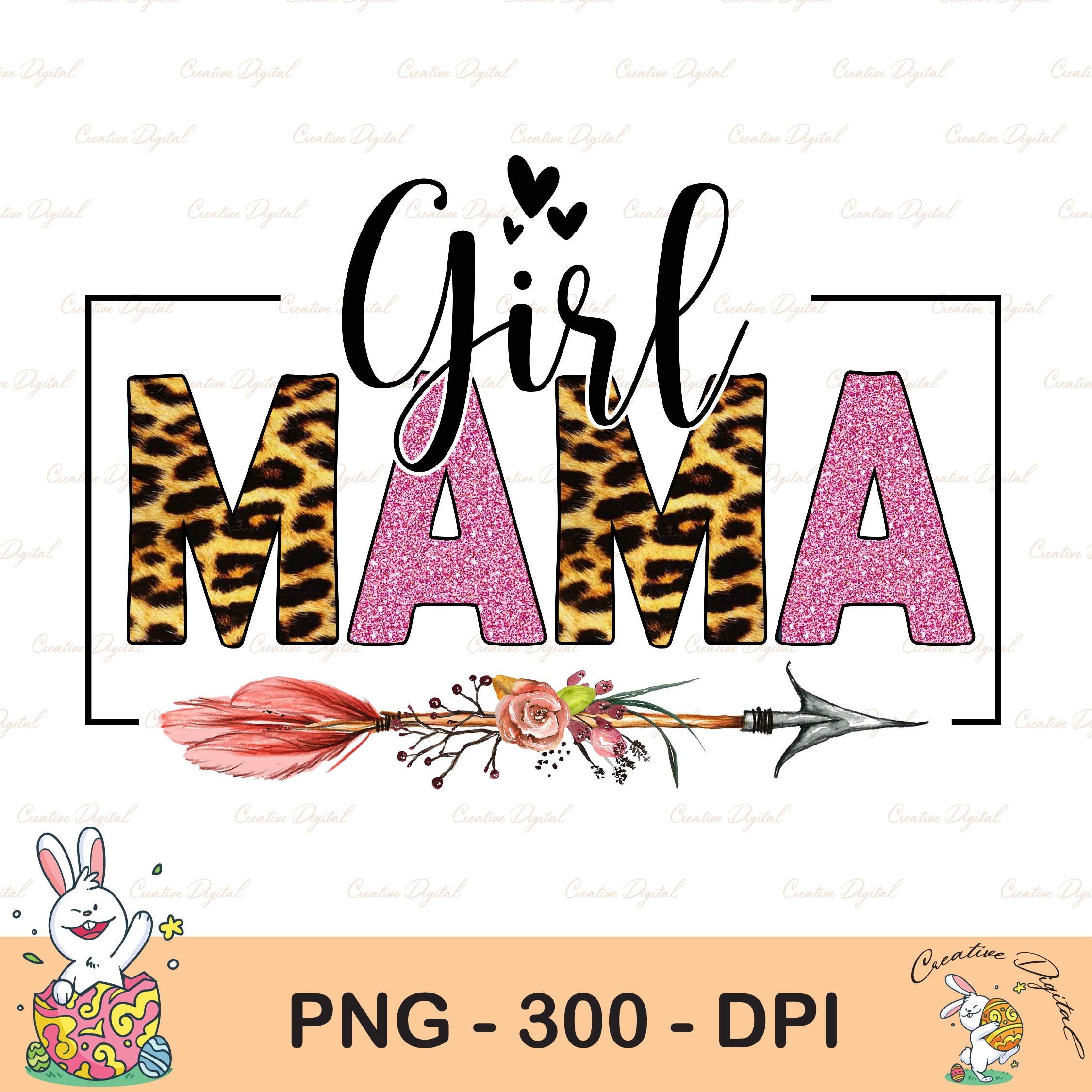 Girl Mama, Girl Mama PNG, Cute Girl Mom File Design For Subl | Inspire ...