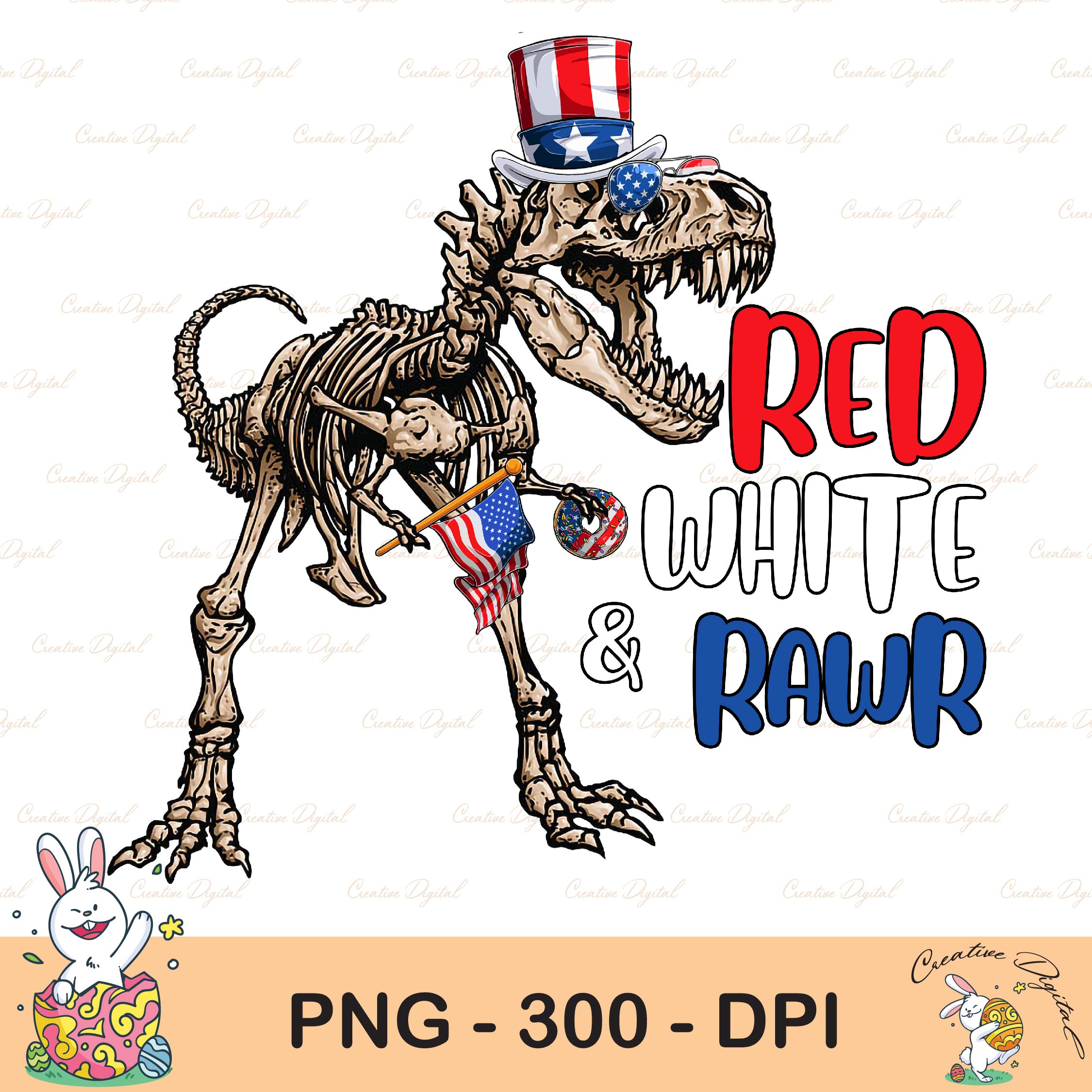 Red White Rawr Sublimation PNG, Red White & Rawr Dinosaur T- | Inspire ...