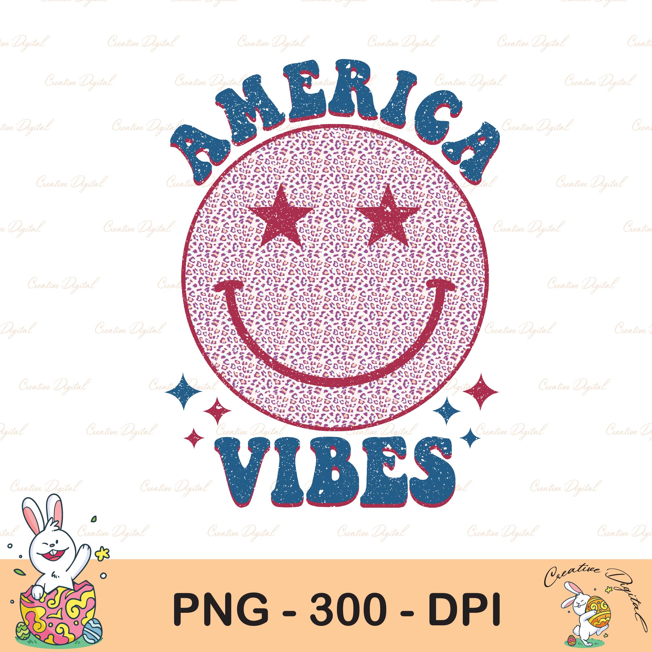 America Vibes Flag Smiley Face Png, America Vibes Png, 4th o | Inspire ...