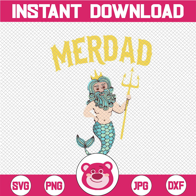 Merdad Svg Mermaid Birthday Party Mermaid Matching Svg Po Inspire Uplift