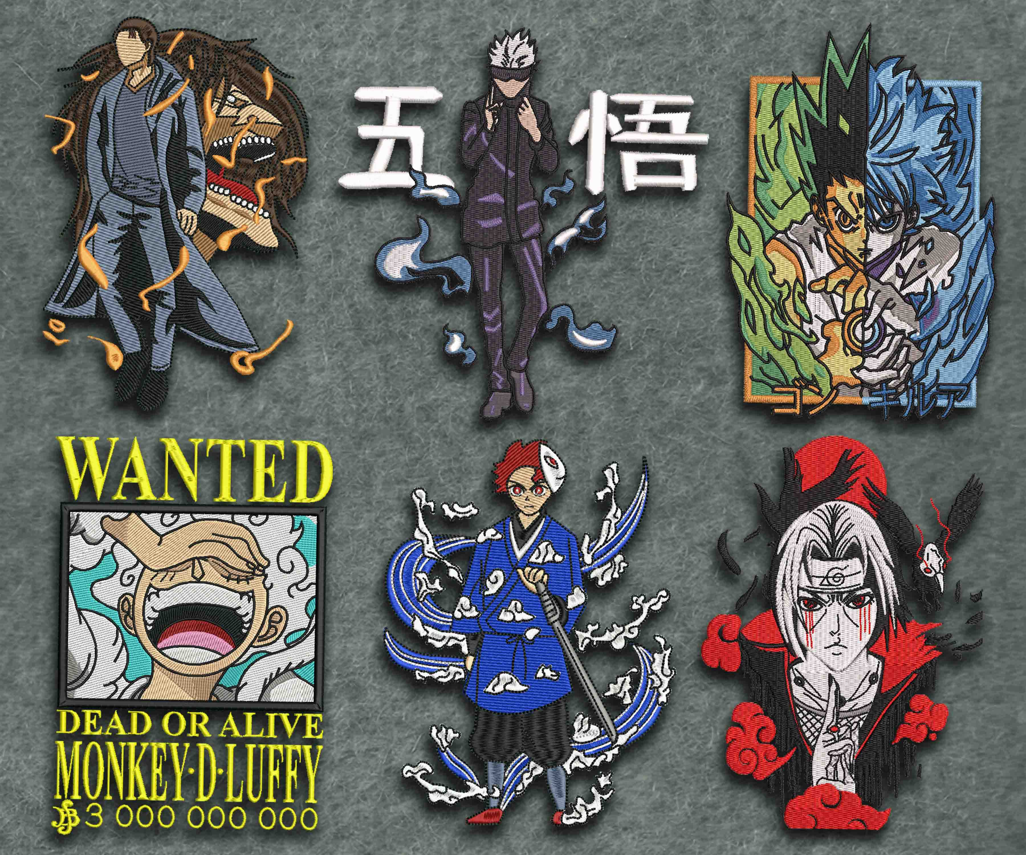 6 Files Anime Movie Inspired Embroidery Designs | DST - 7inc - Inspire ...