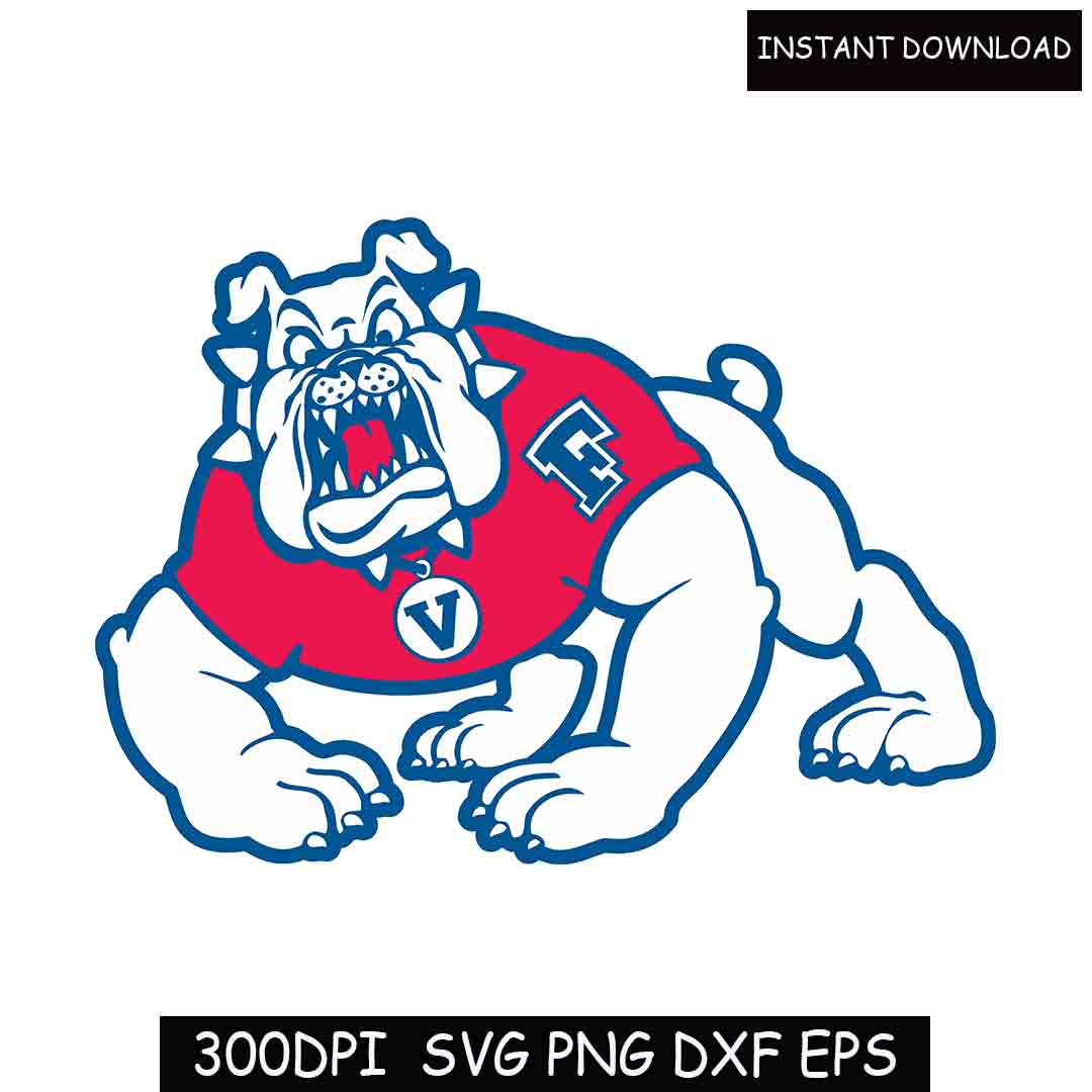 Fresno State Bulldog Face SVG - Football - Digital Download | Inspire ...