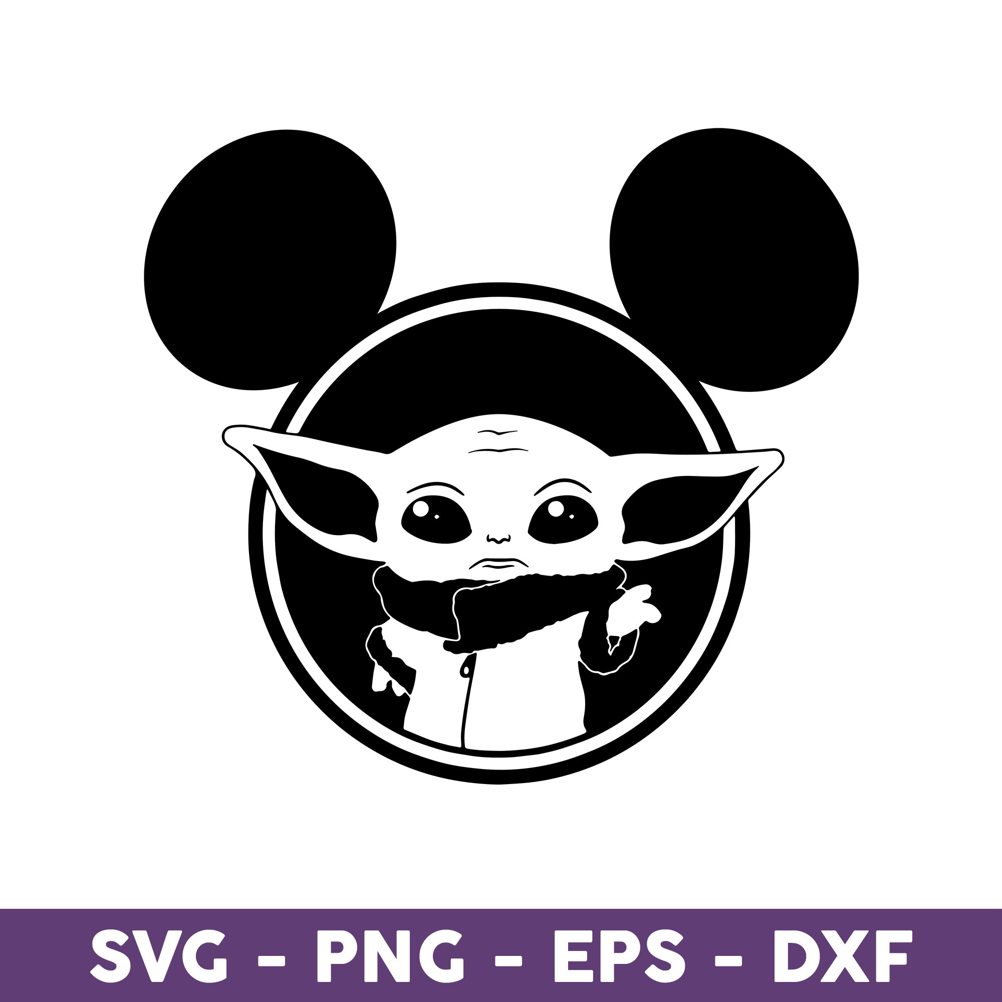 Baby Yoda And Mickey Svg, Star Wars Svg, Baby Yoda Svg, Mick | Inspire ...
