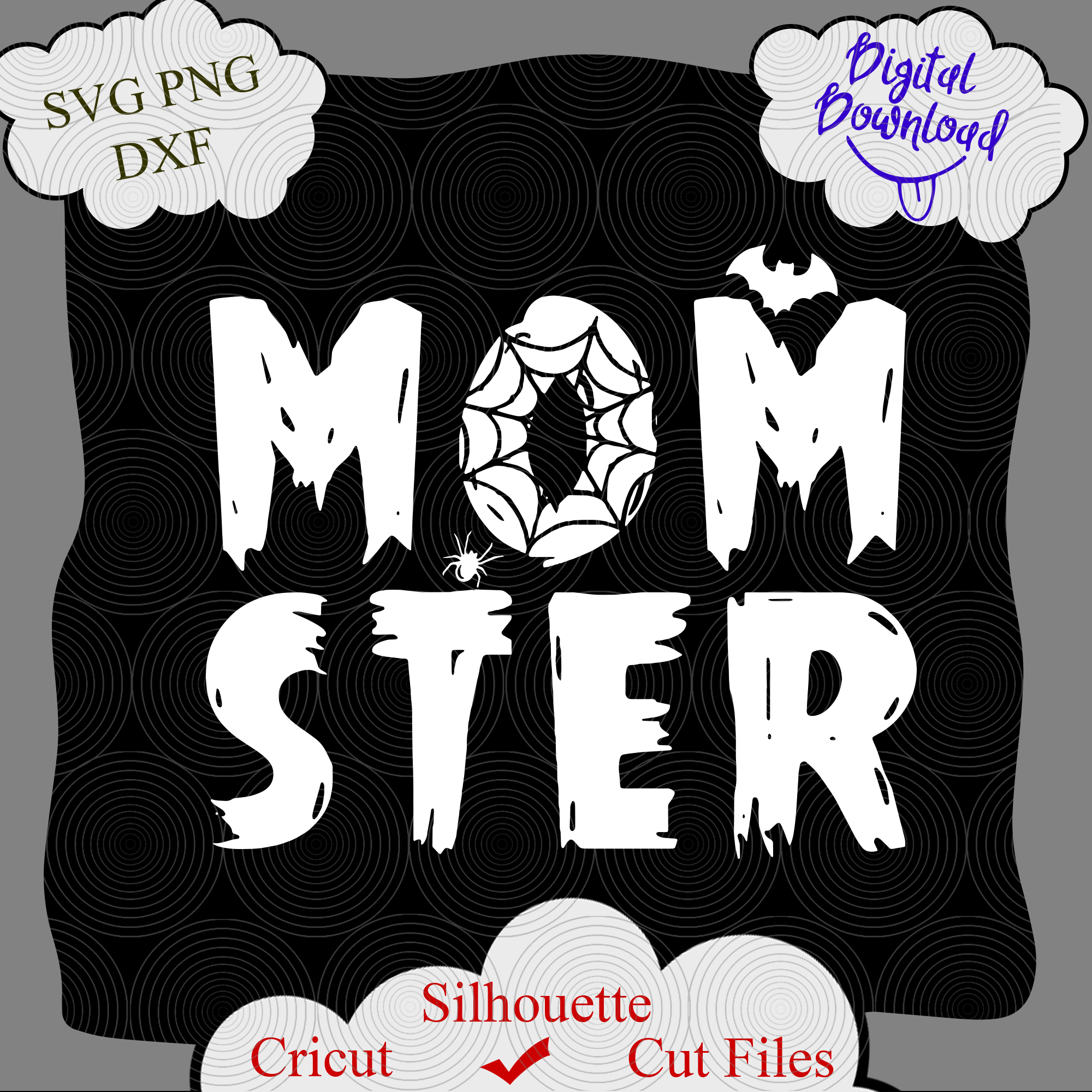Momster SVG File, Halloween Shirt Svg, Cut File for Cricut o | Inspire ...