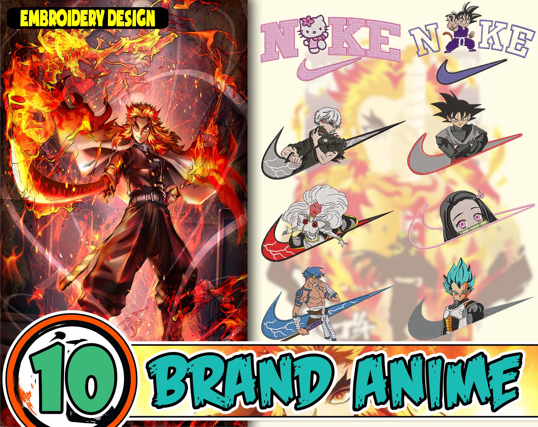 10 Files Brand x Anime Movie Inspired Embroidery Designs | D - Inspire ...