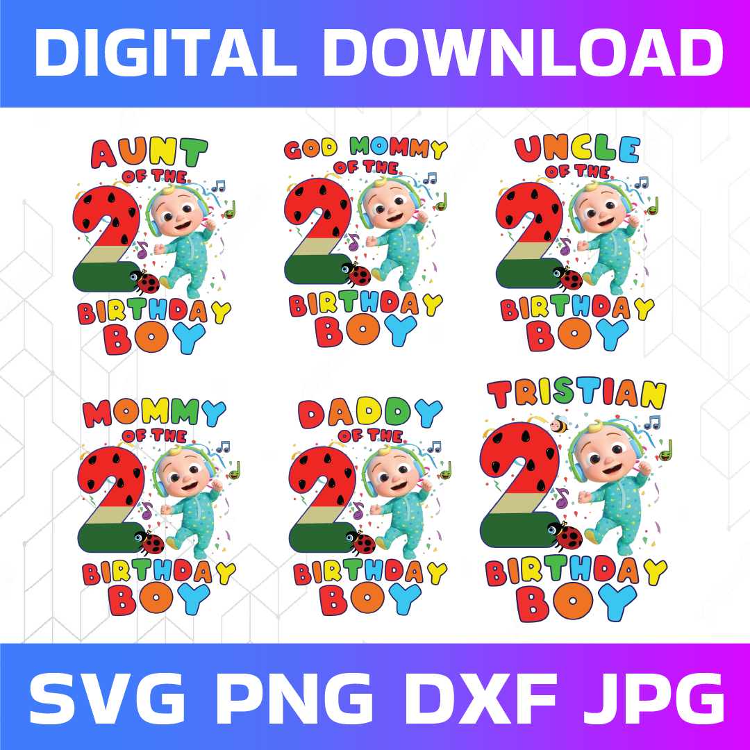 Cocomelon Birthday Number PNG, Cocomelon Birthday Boy/ Girl | Inspire ...