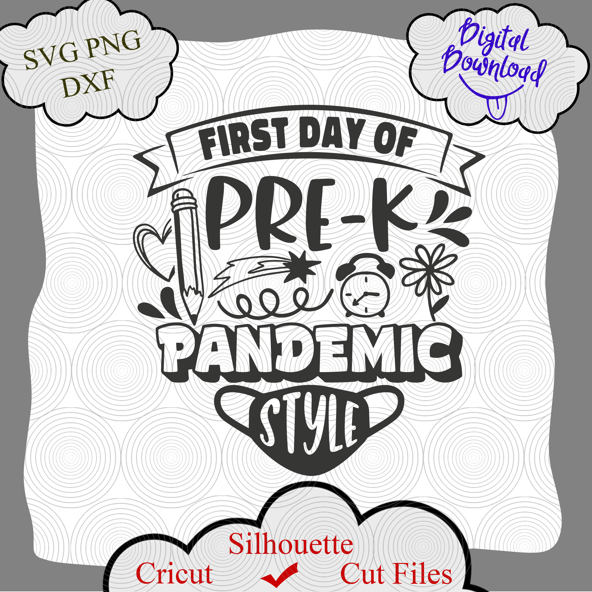 First Day Of Pre-K Svg, Prekindergarten Svg, School Svg, Bac | Inspire ...