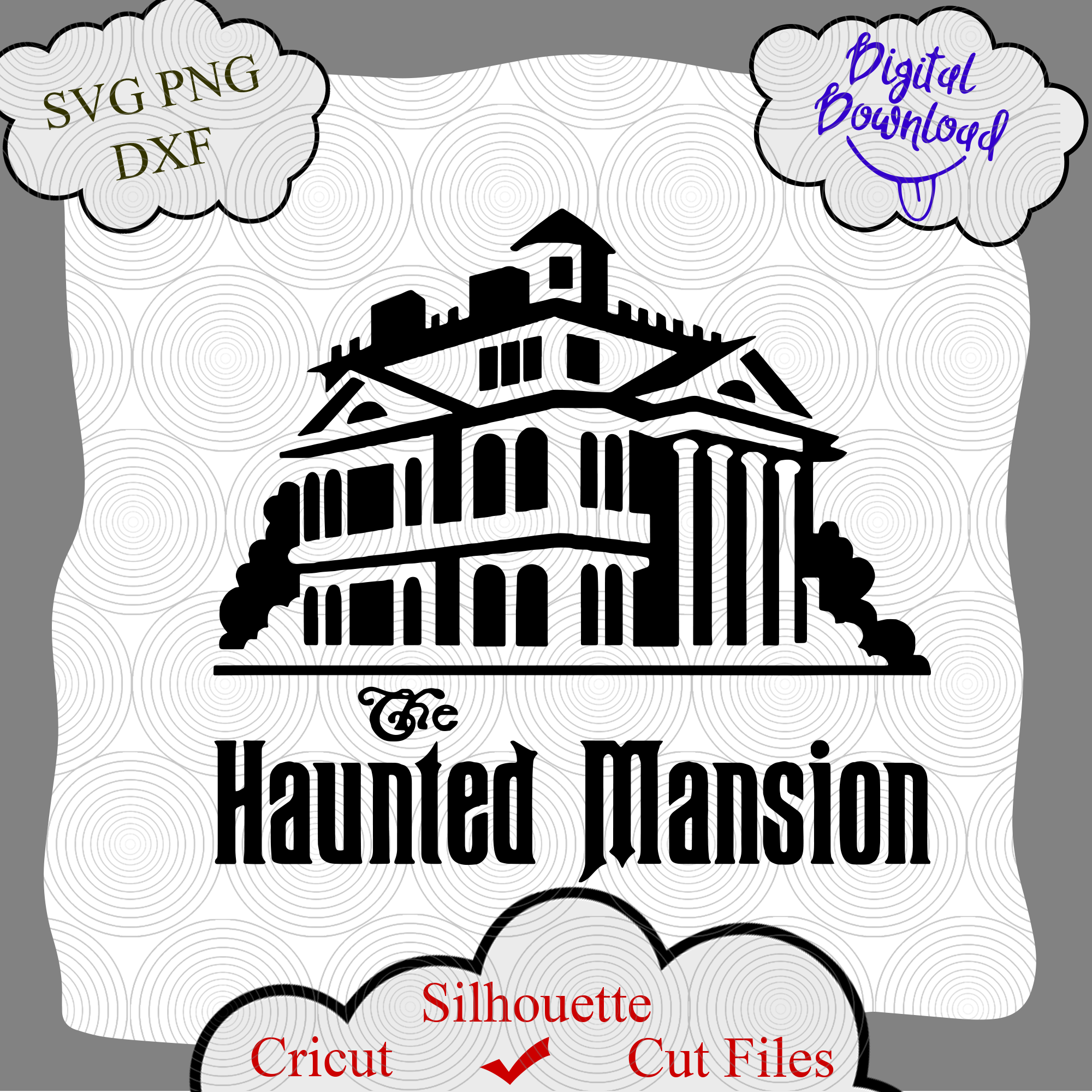 The Haunted Mansion SVG, Halloween Haunted Mansion SVG, Disn | Inspire ...