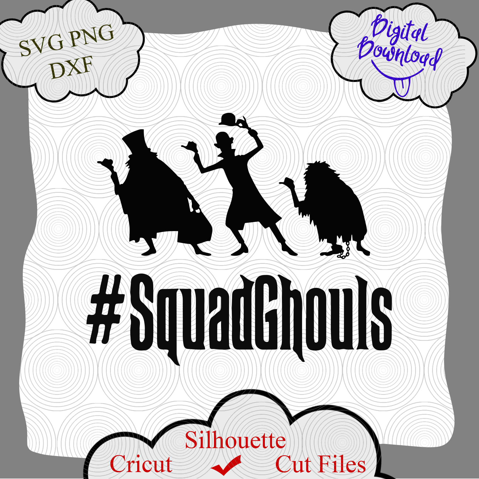 Squad ghouls svg, Halloween SVG, Haunted Mansion SVG, Haunte | Inspire ...