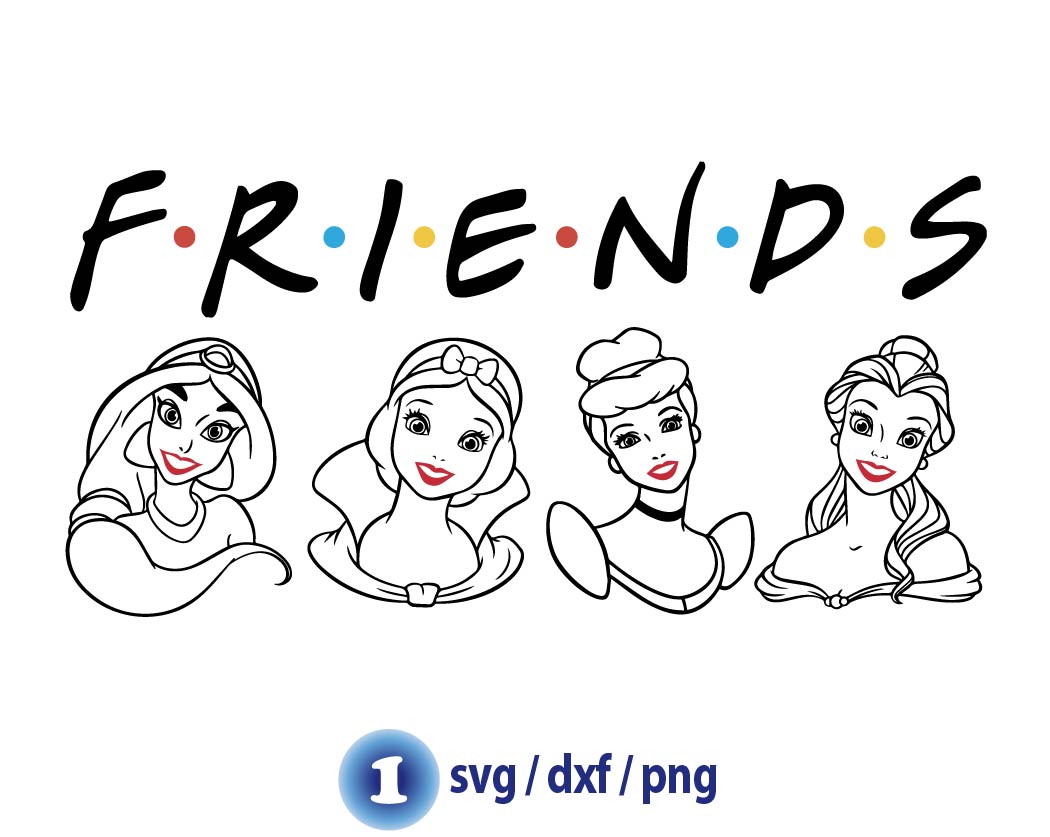 disney princess friends squadgoals svg, cinderella and frien | Inspire ...