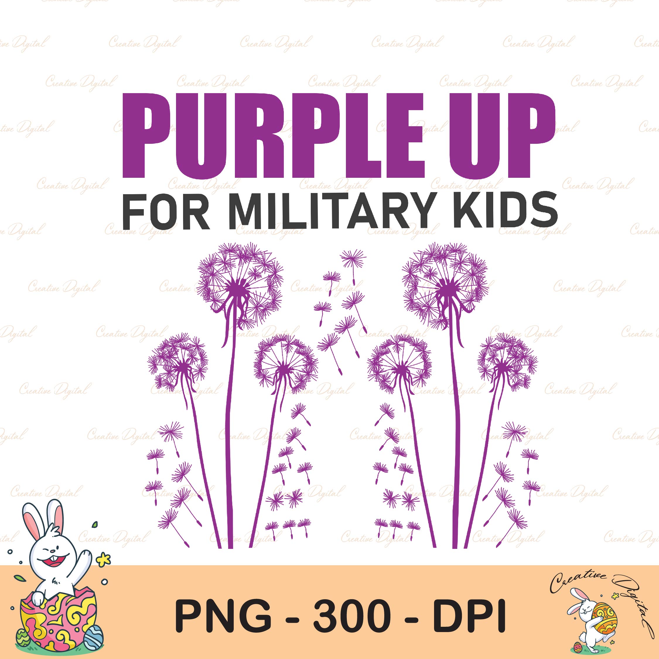 Purple Up for Military Kids Sublimation | Inspire Uplift