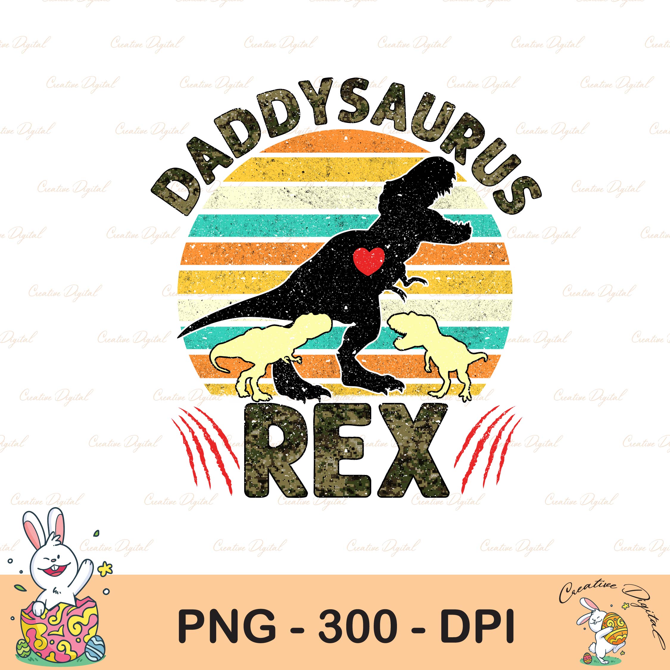 Daddysaurus Rex Sublimation png, Father's Day Sublimation De | Inspire ...