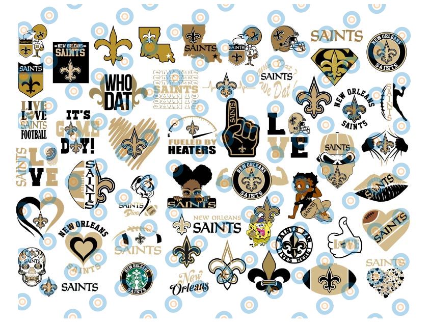 50 Files New Orleans Saints Svg Bundle, New Orleans Svg, New | Inspire ...