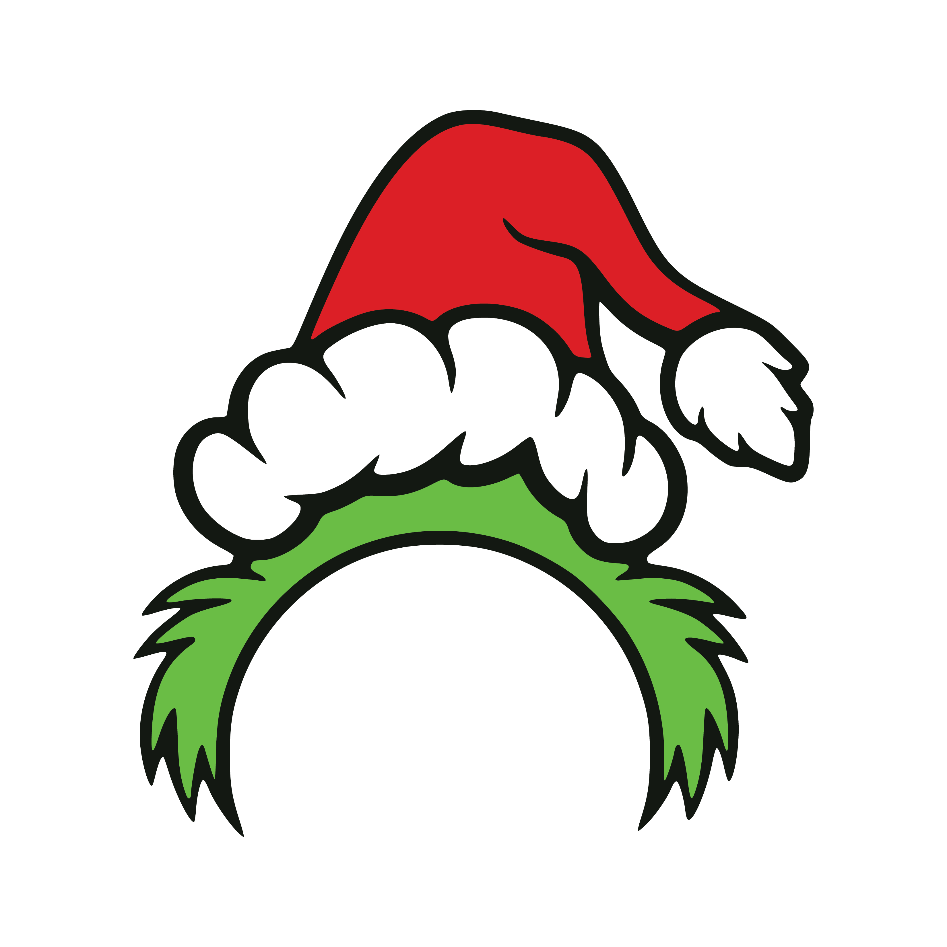 Grinch Svg layered, Christmas Svg, Grinch Face, Grinch Hand | Inspire ...