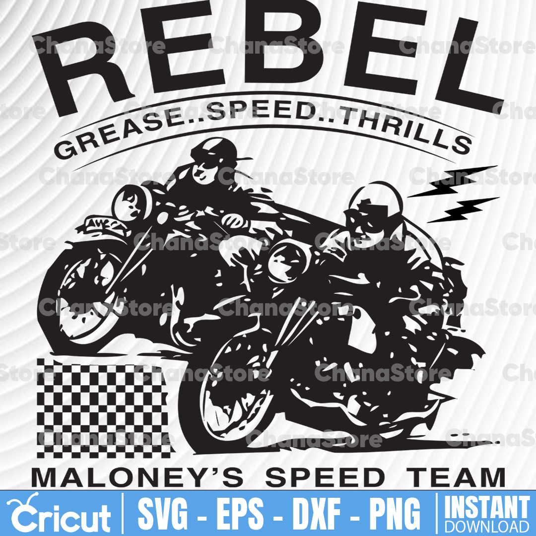 Rebel Grease Speed Thrills Svg, motor racing, Racing svg des - Inspire ...