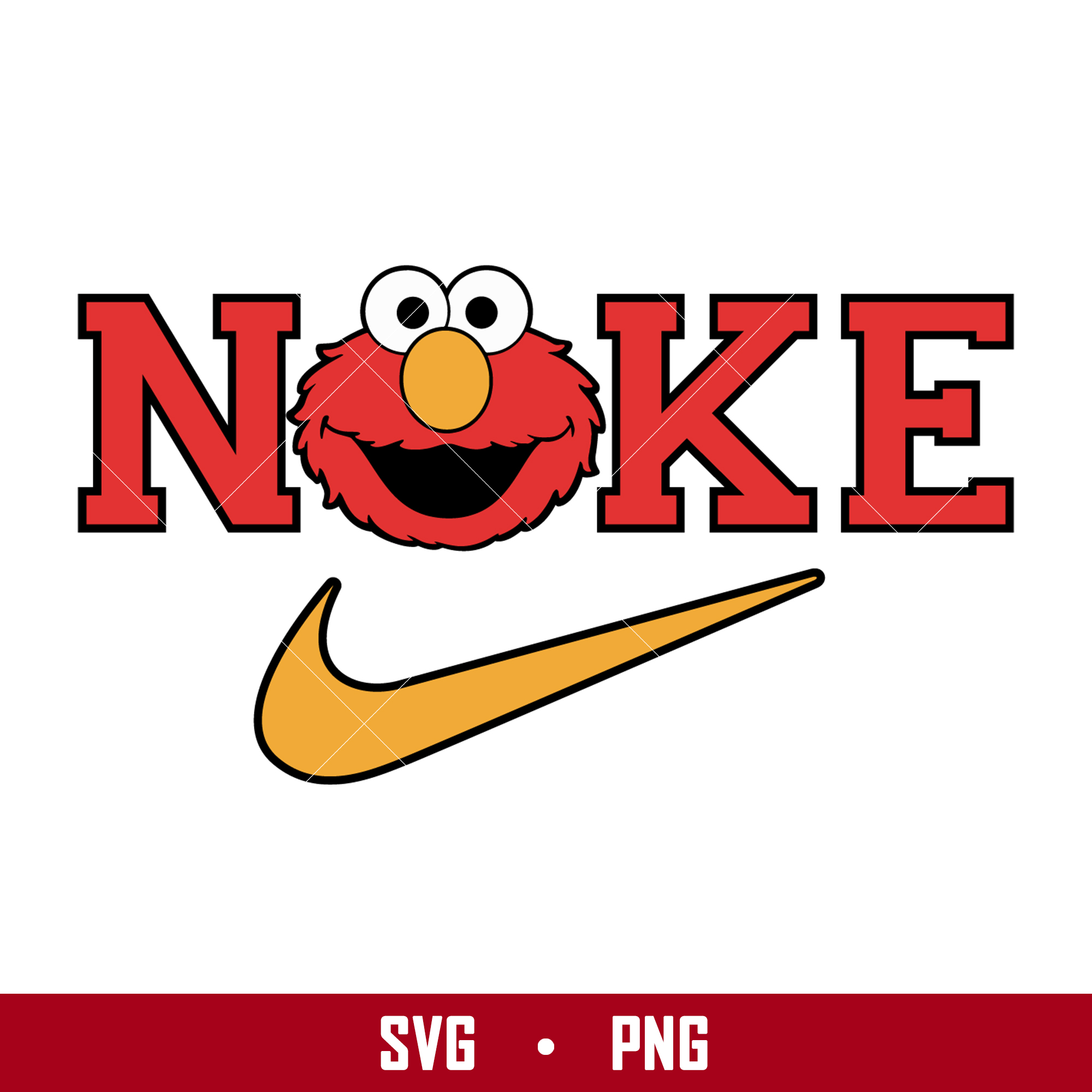 Elmo Face Nike Svg, Elmo Swoosh Svg, Nike Logo Svg, Elmo Svg | Inspire ...
