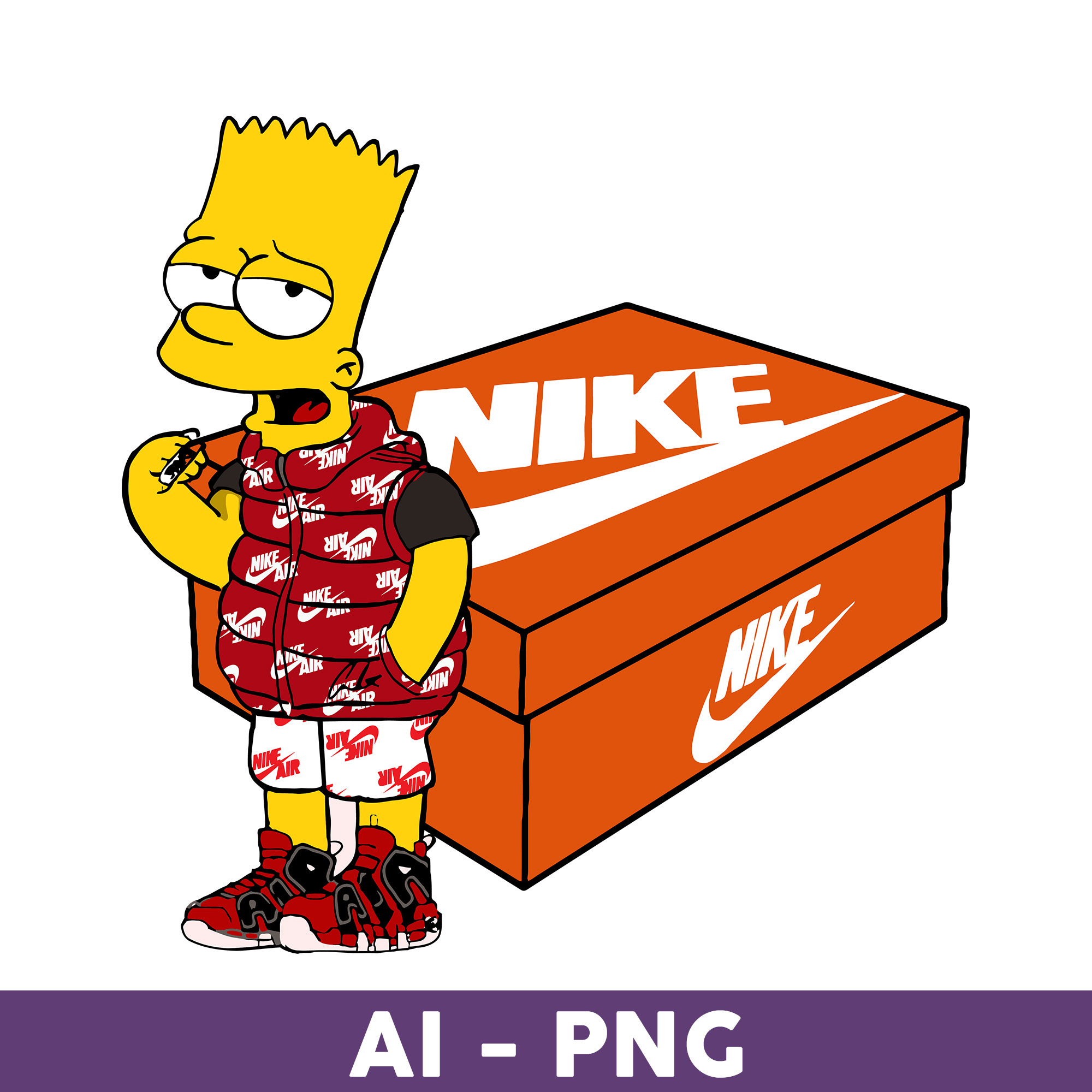 Bart Simpson Nike Box Png, The Simpson Png, Nike Logo Fashio | Inspire ...