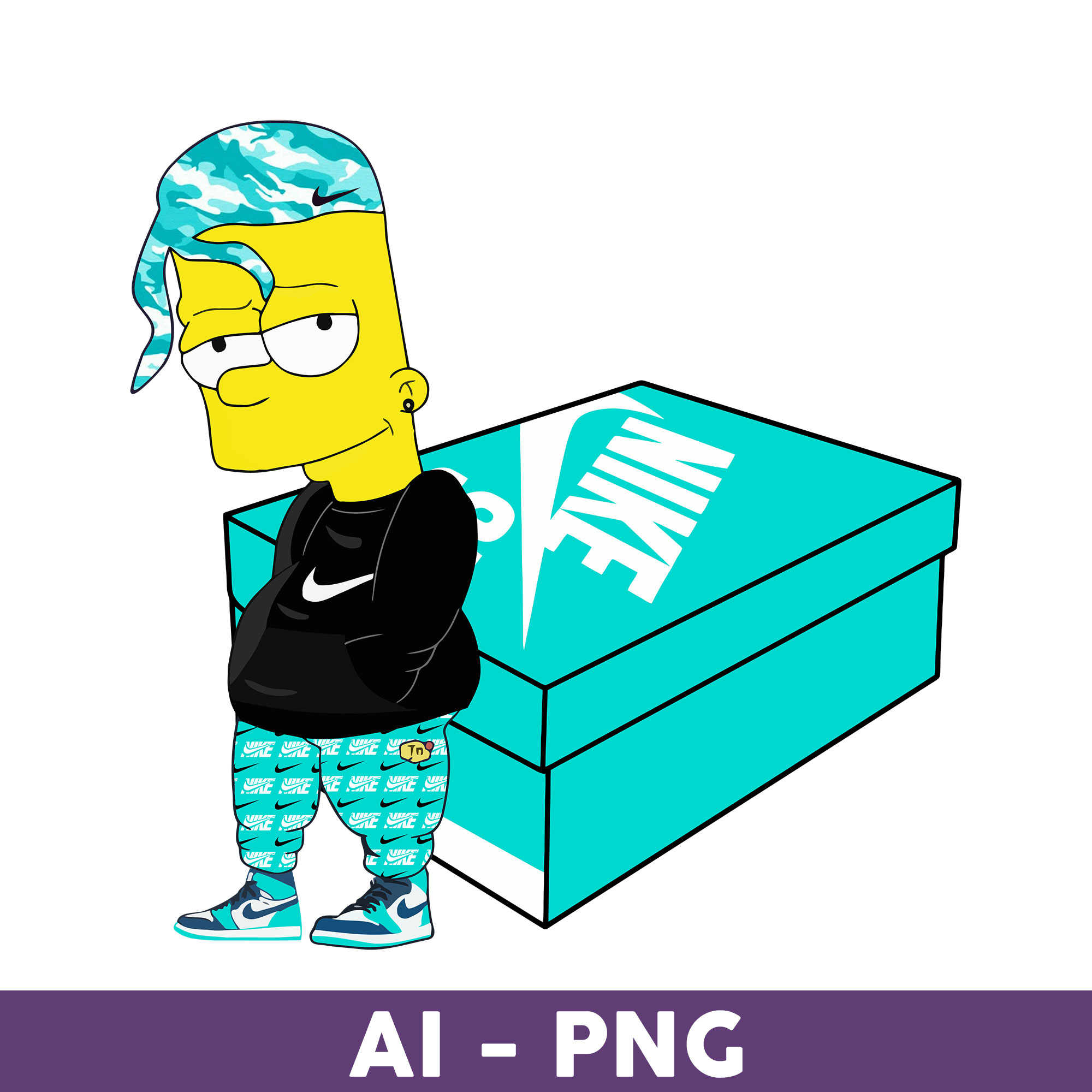 Bart Simpson Nike Box Png, The Simpson Png, Nike Logo Fashio | Inspire ...