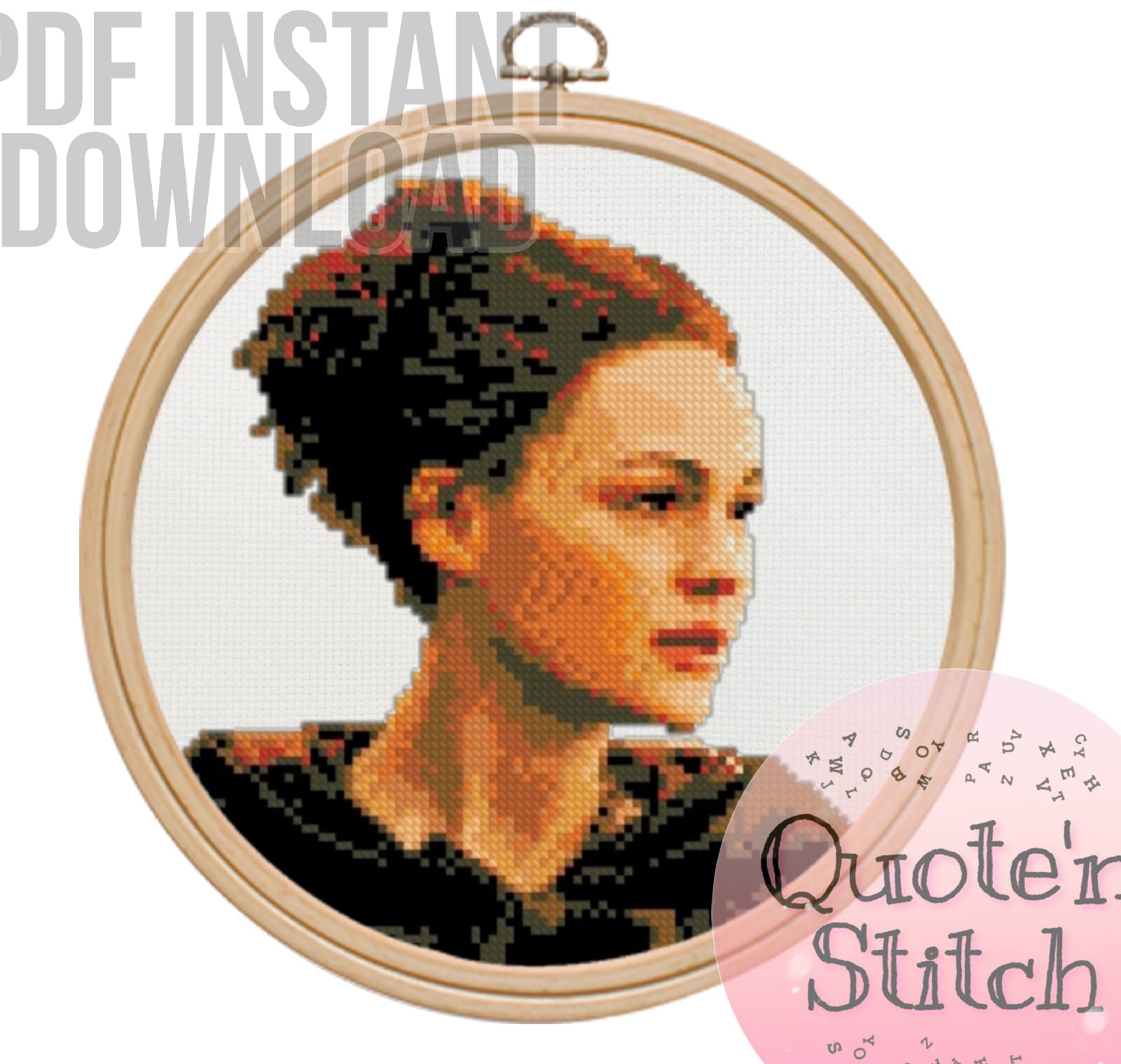 Outlander Brianna Fraser Scotland Modern Cross Stitch Patter - Inspire ...