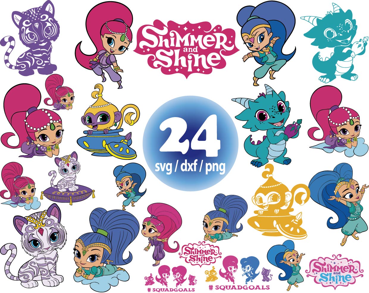 Shimmer and Shine cartoon svg, Shimmer and Shine genie svg p | Inspire ...