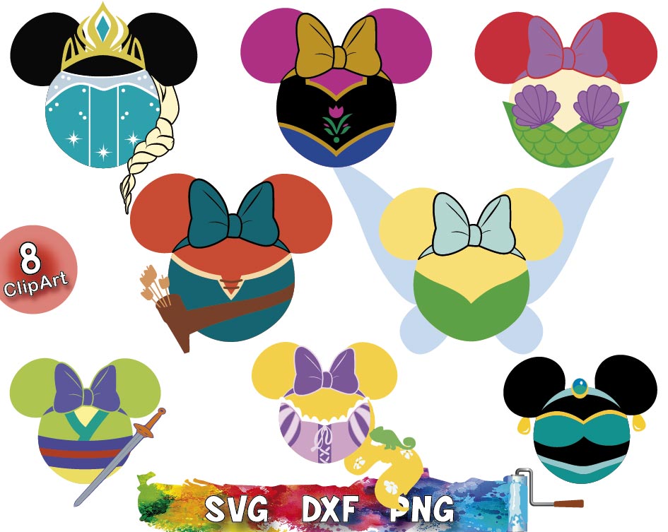 disney mouse shaped svg, Mouse shaped svg, disney Princess C | Inspire ...
