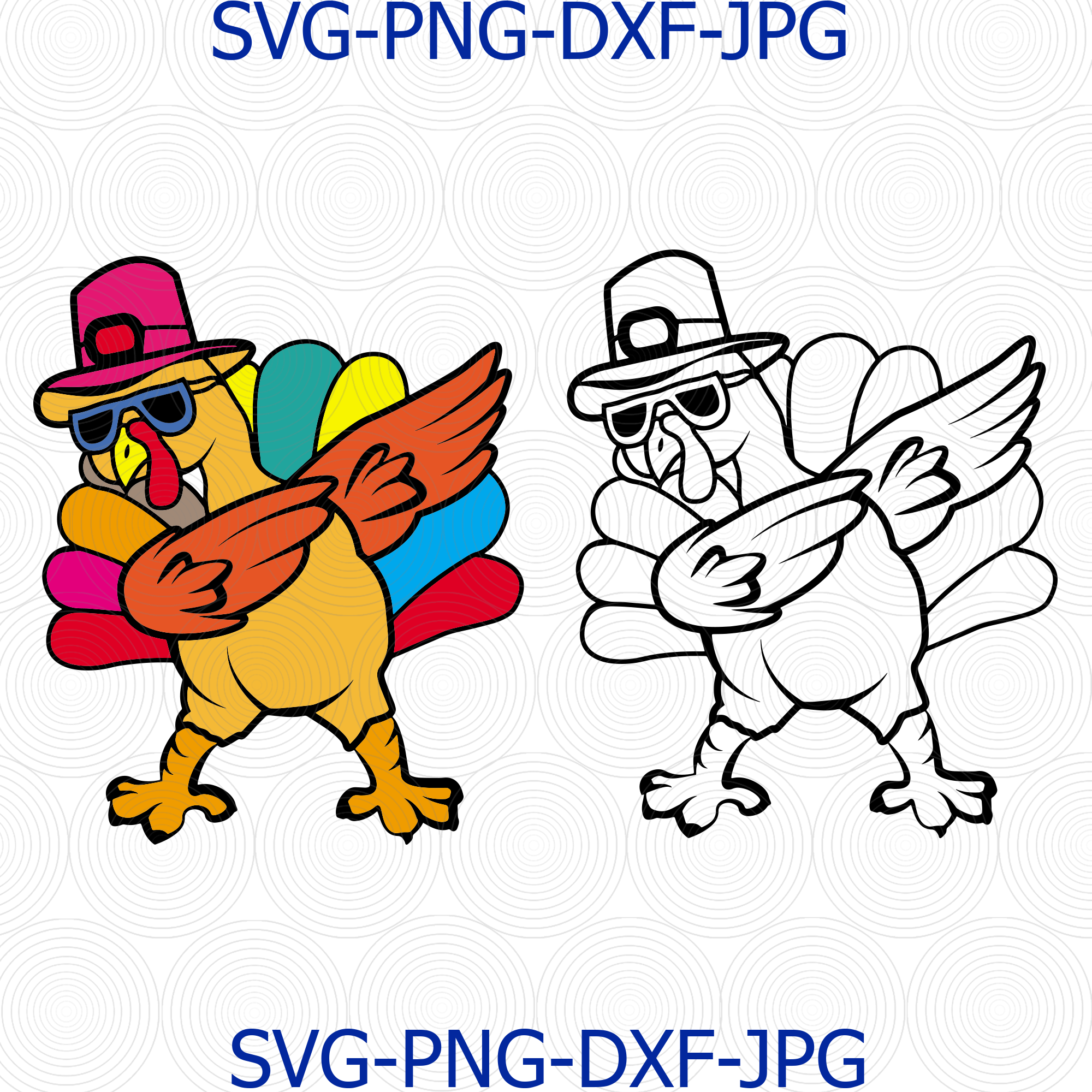 Dabbing Turkey Digital File, Dabbing Turkey Svg, Thanksgivin | Inspire ...
