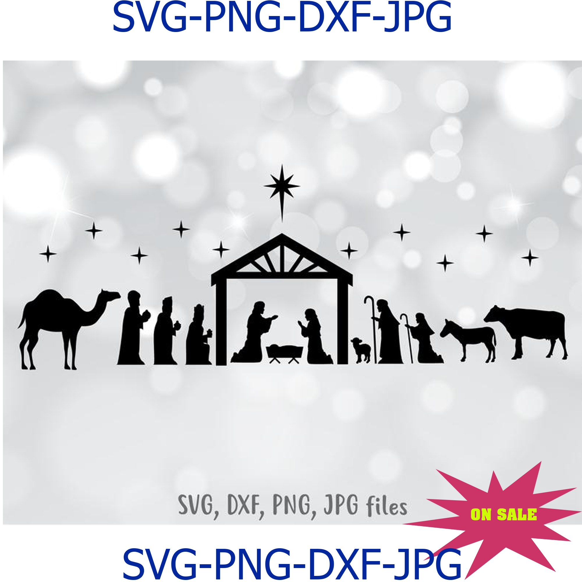Nativity SVG, Nativity scene svg, Christmas SVG, Holiday Dec | Inspire ...