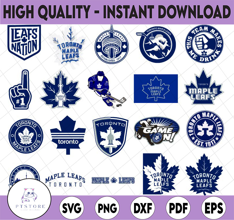 20 Files Toronto Maple Leafs Bundle Svg, Maple Leafs Svg, NH | Inspire ...