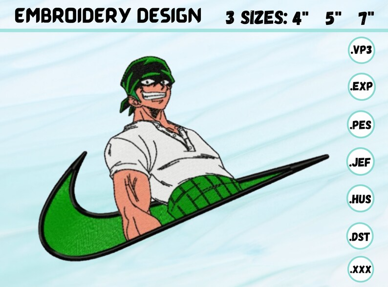 EMBROIDERY Designs file, Anime Embroidery Design, Trendy Emb | Inspire ...