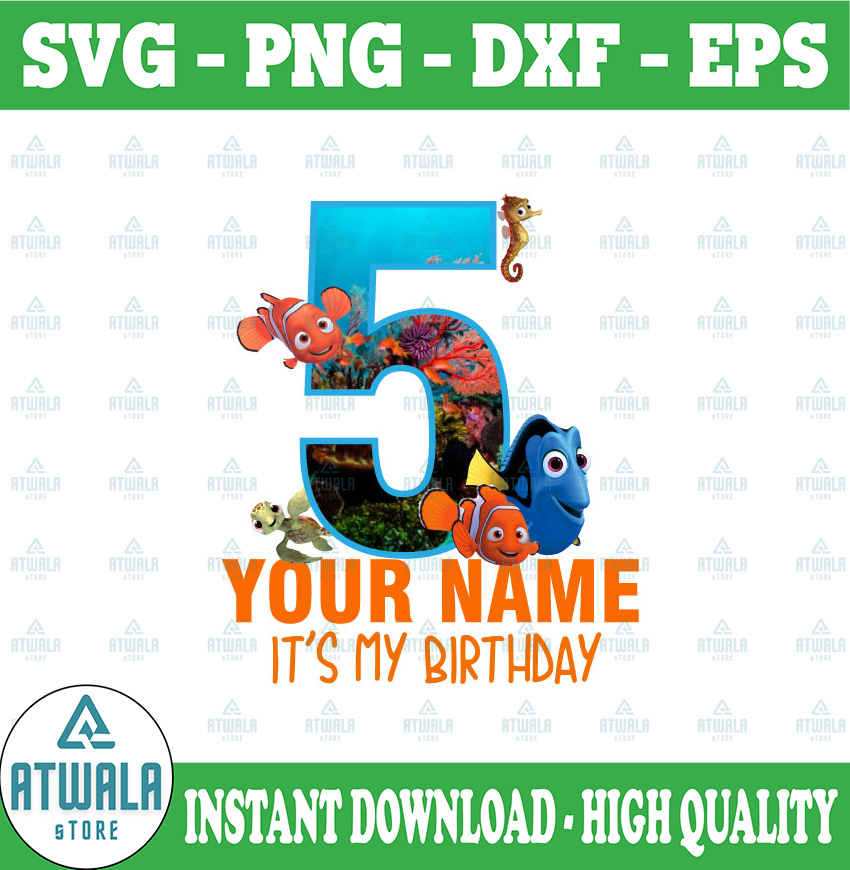 Finding Dory Birthday Png, Dory Custom Png, Personalized Nem | Inspire ...