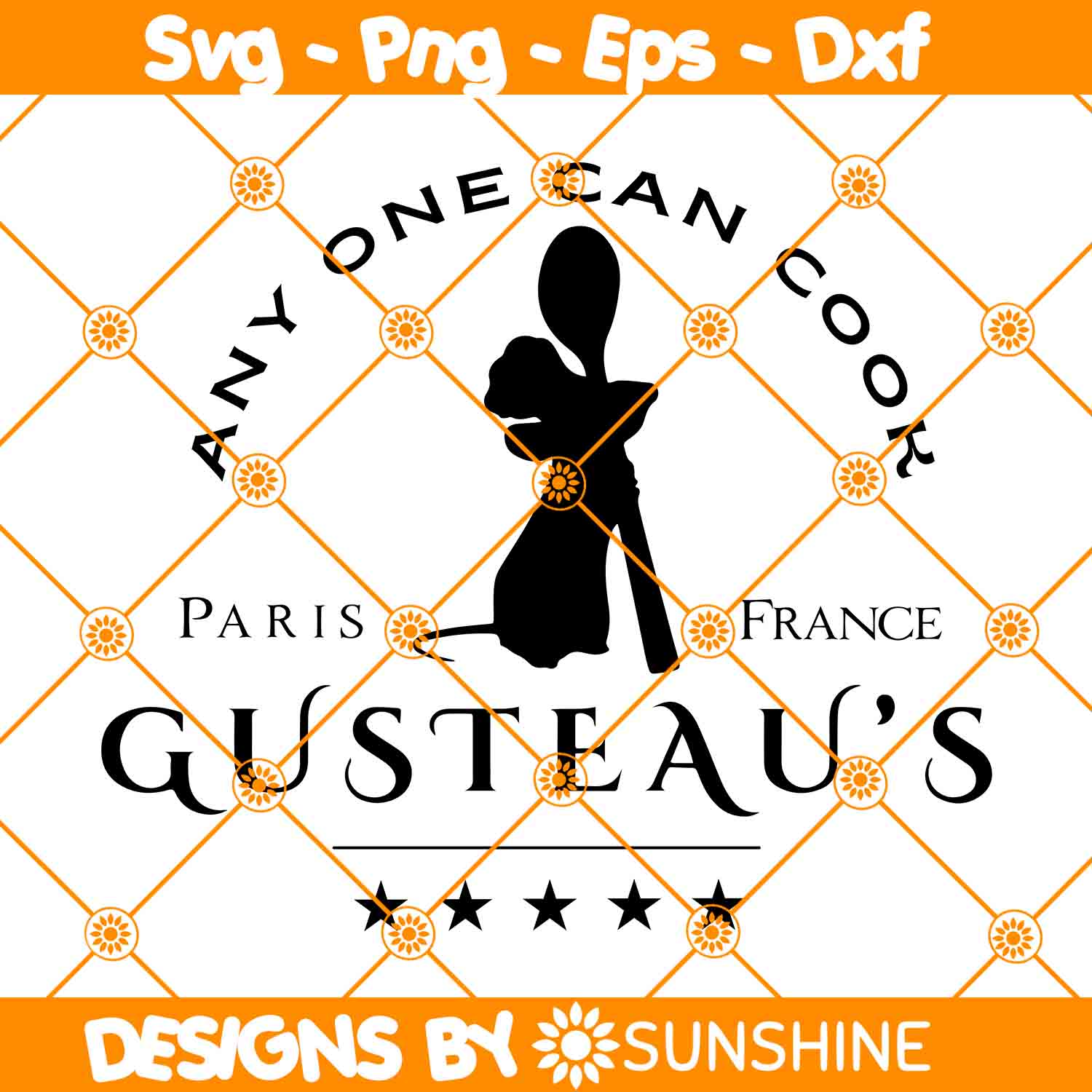 Anyone can cook Gusteaus Svg, Gusteaus Svg, Ratatouille Svg, | Inspire ...
